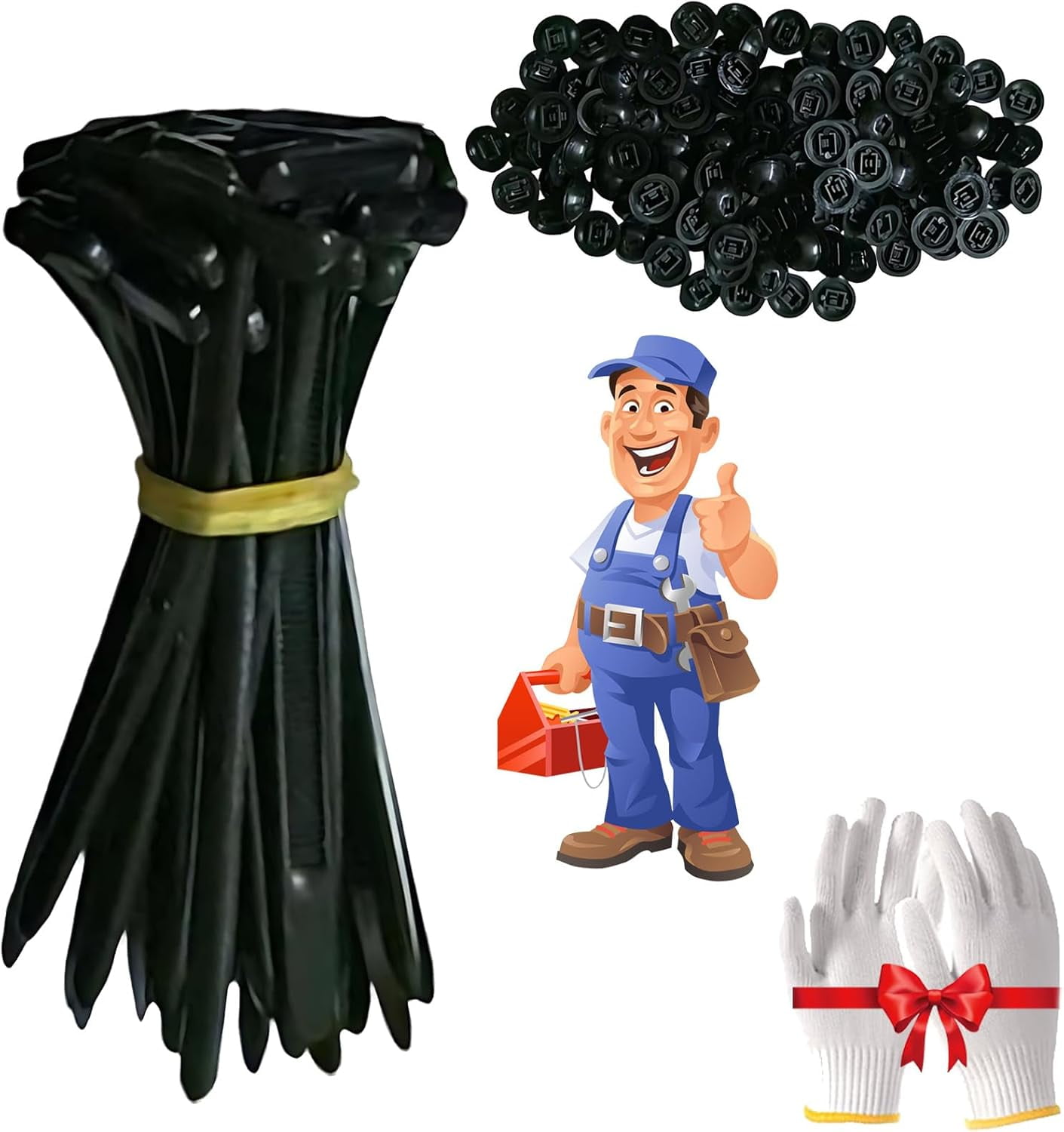 Kegres Zip Ties, Heavy Duty Self-Locking Kegres Nylon Universal Cable ...