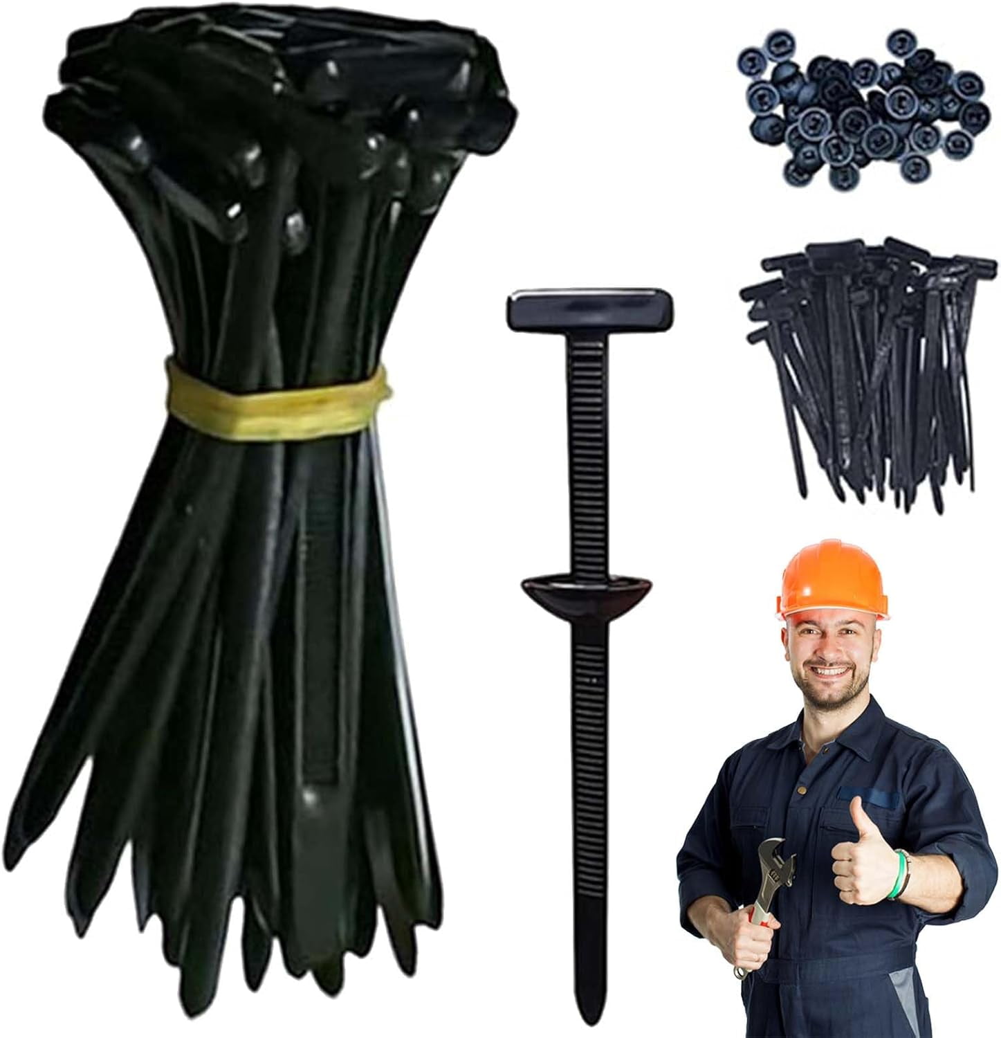 Kegres Zip Ties, Nylon Universal Cable Tie Buckle, Heavy Duty Self ...