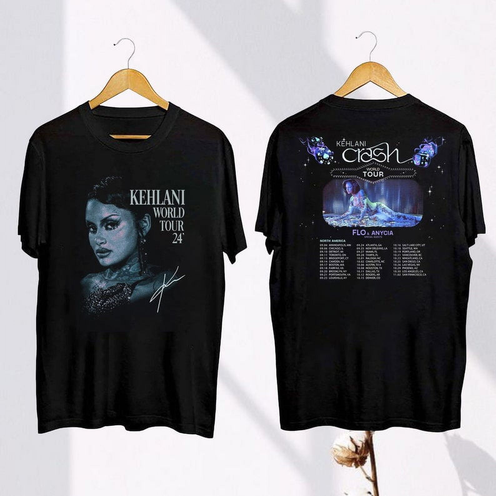 Kehlani 2024 Concert T-Shirt, Kehlani Crash World Tour 2024 Shirt ...