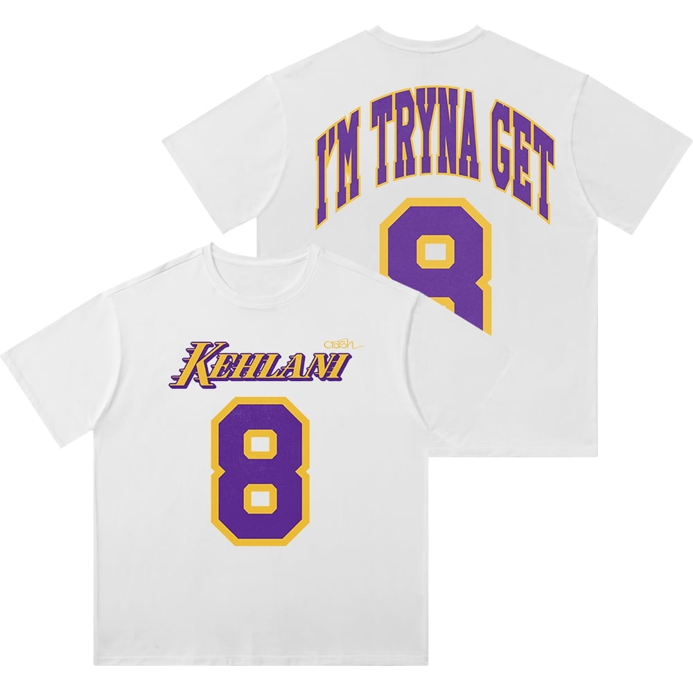 Kehlani 8 Logo Vintage Wash T-shirt Crash World Tour Merch pure cotton ...