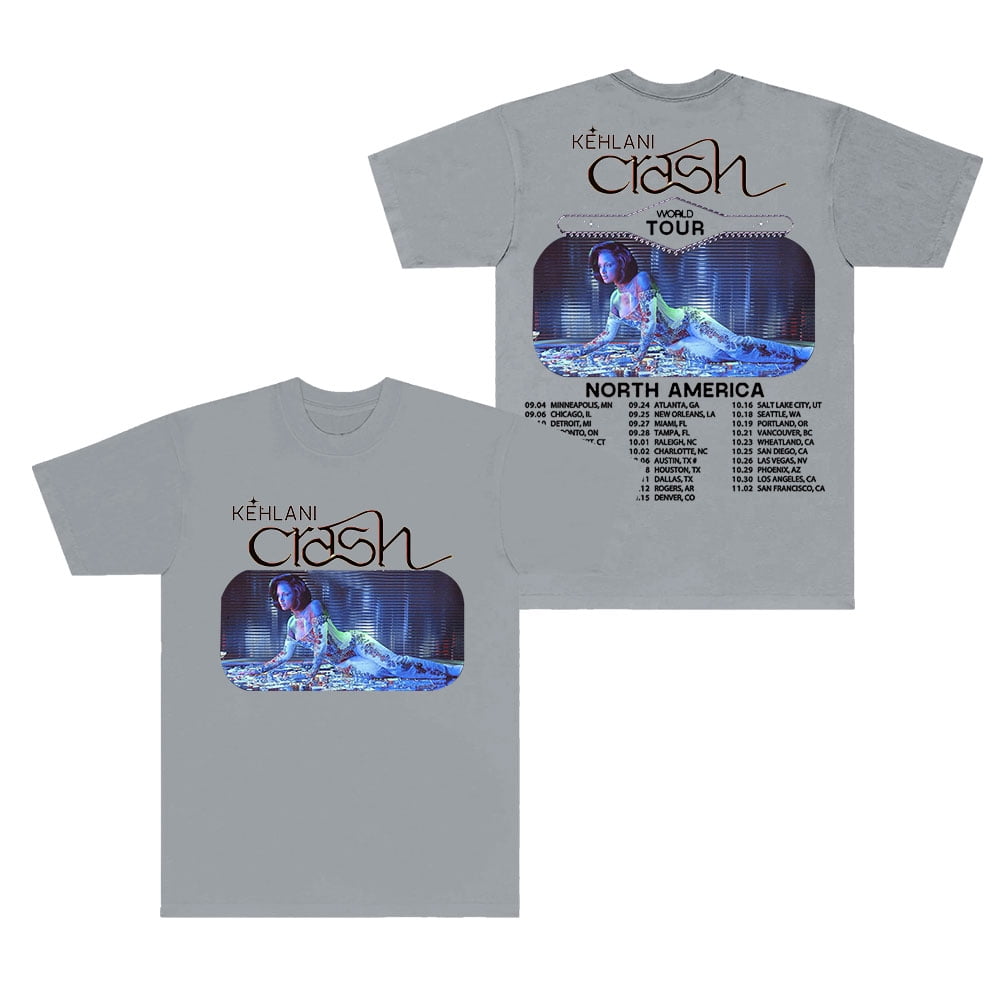 Kehlani Crash World Tour Merch T-Shirts New Logo Tee Summer Women Men ...