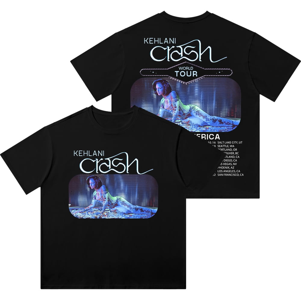 Kehlani Crash World Tour Merch Vintage Wash Tee Cosplay Women Men ...