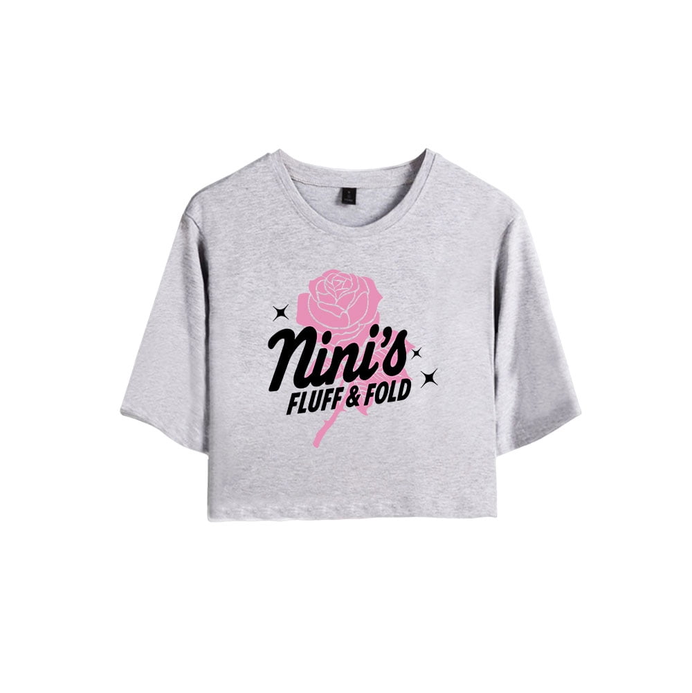 Kehlani Merch Nini's Fluff & Fold Flower Crop Top T-shirt Women Girl ...