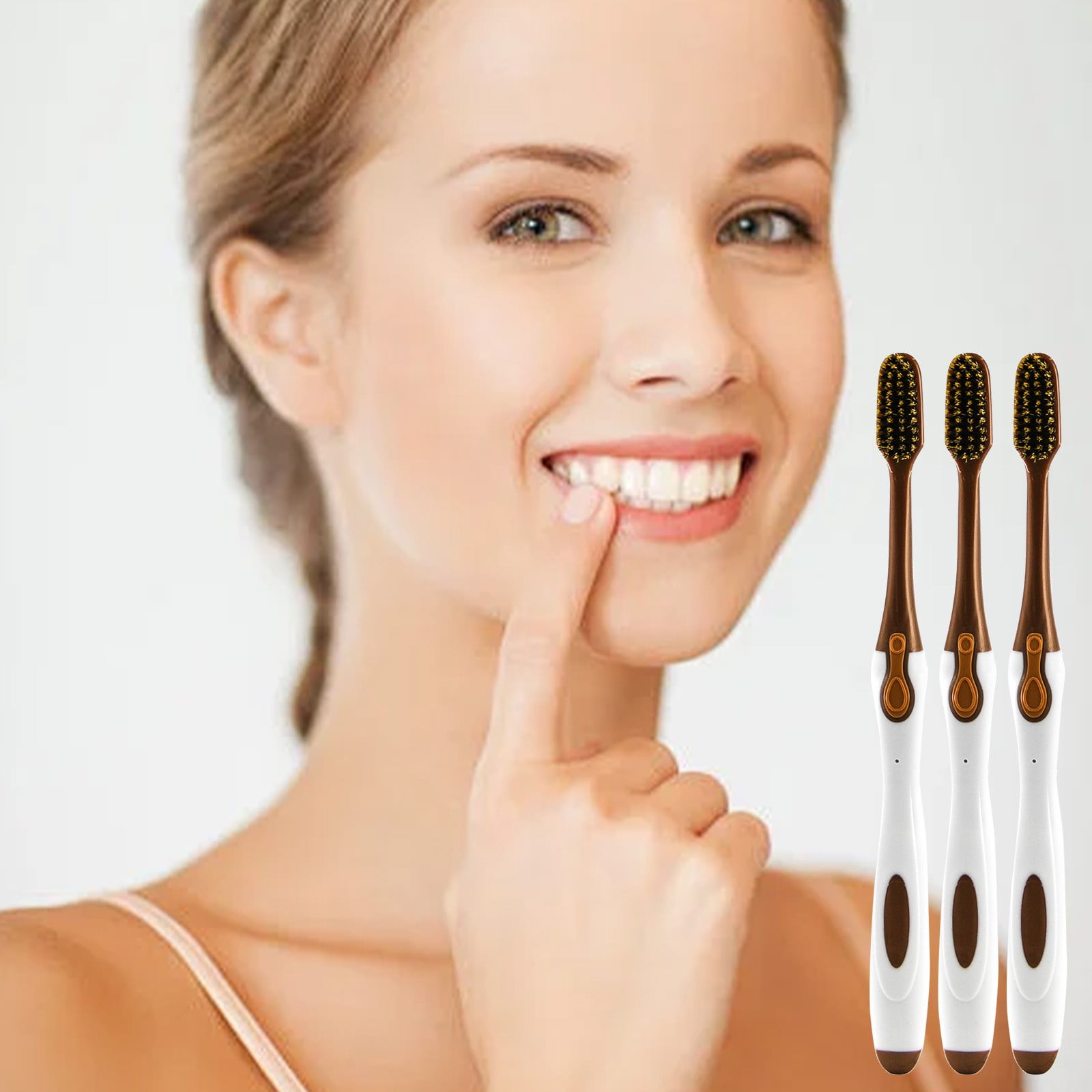 Kehuo 2024 New Exquisite Narrow-Headed Black and Gold Adult Toothbrush ...