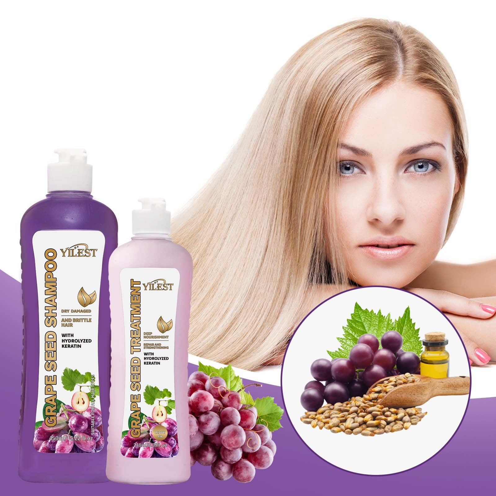 Kehuo 2024 New Shampoo for Hair Care Dryness Hydrates Smoothes Improves ...