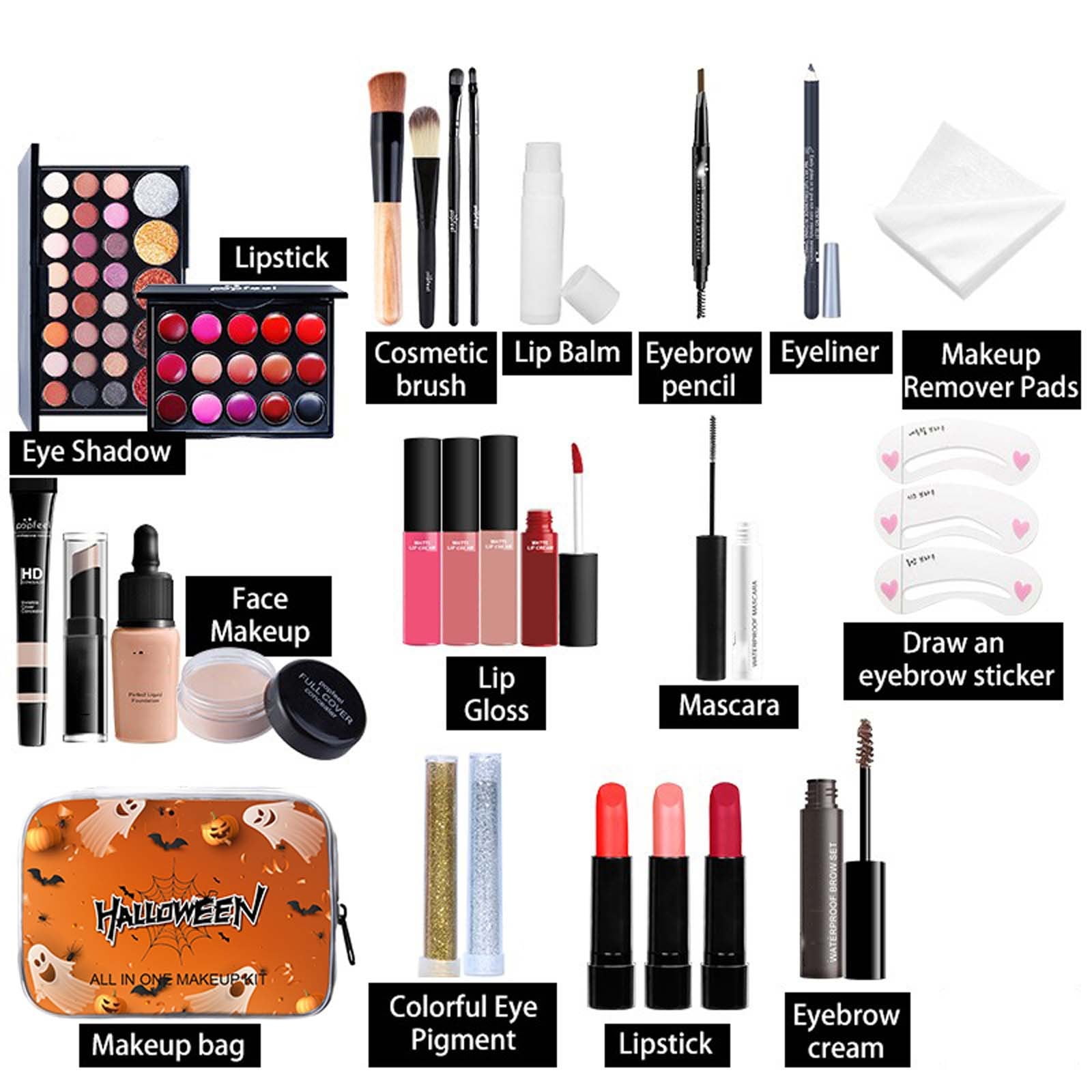 Kehuo All in One Makeup Kit 24PCS Makeup Kit for Women Full Kit, 10 ...