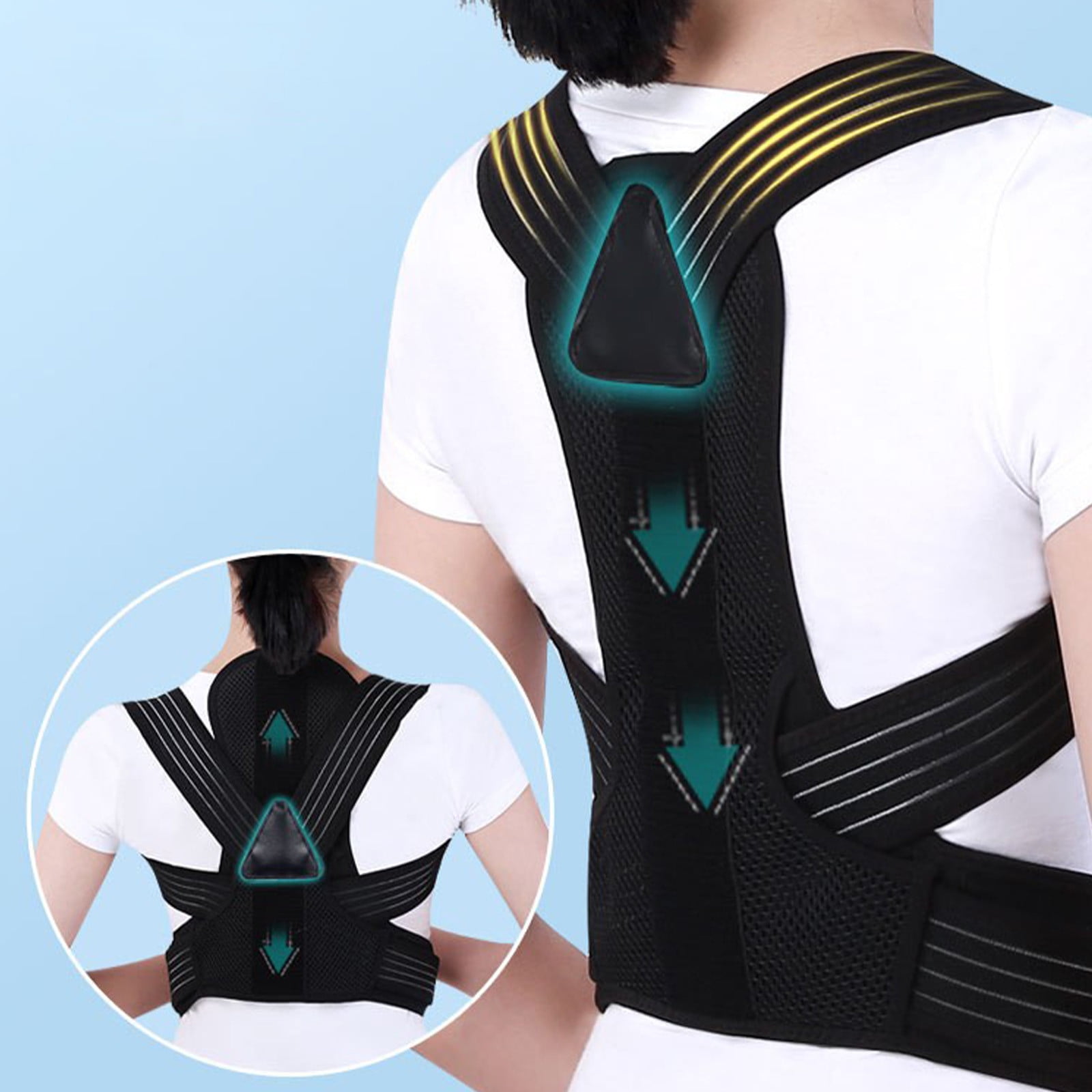 Kehuo Back Brace Posturing Corrector for Women and Men, Upper and Lower ...
