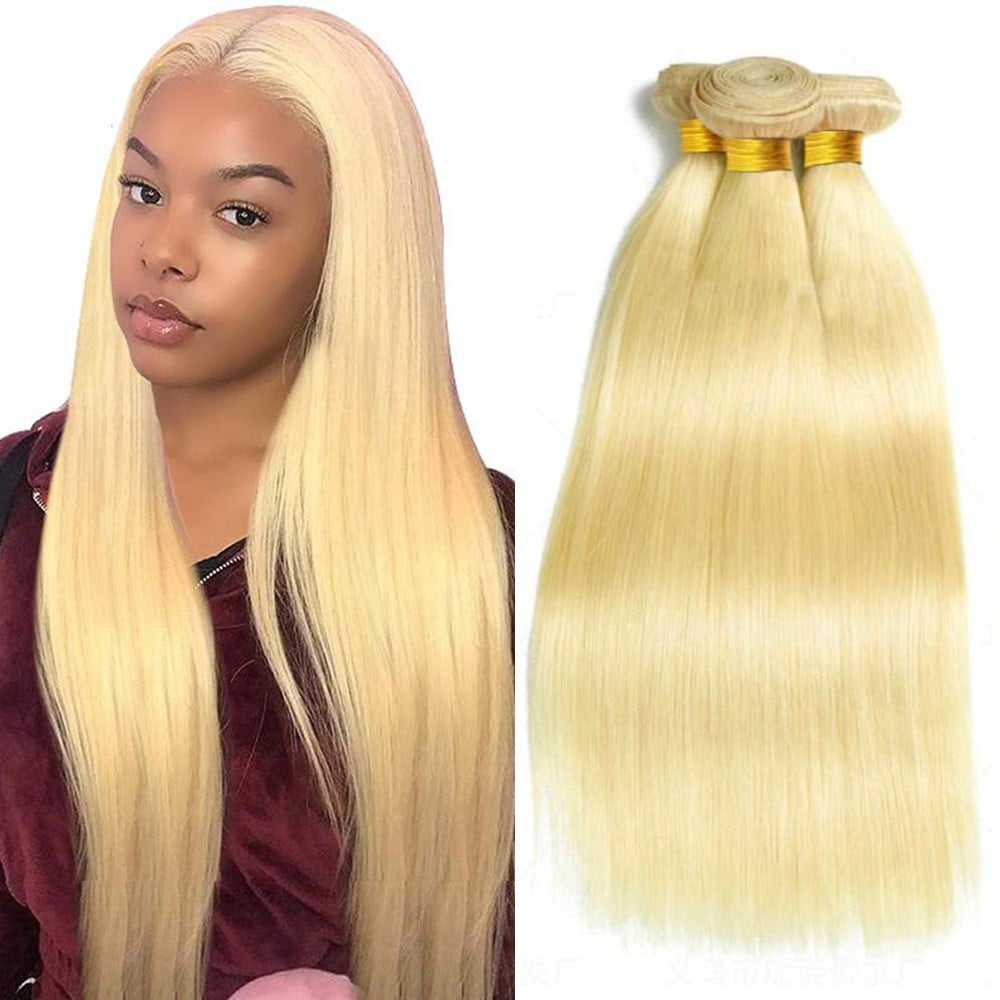 Customer reviews for Kehuo Blonde Bundle Straight Human Hair Bundle ...
