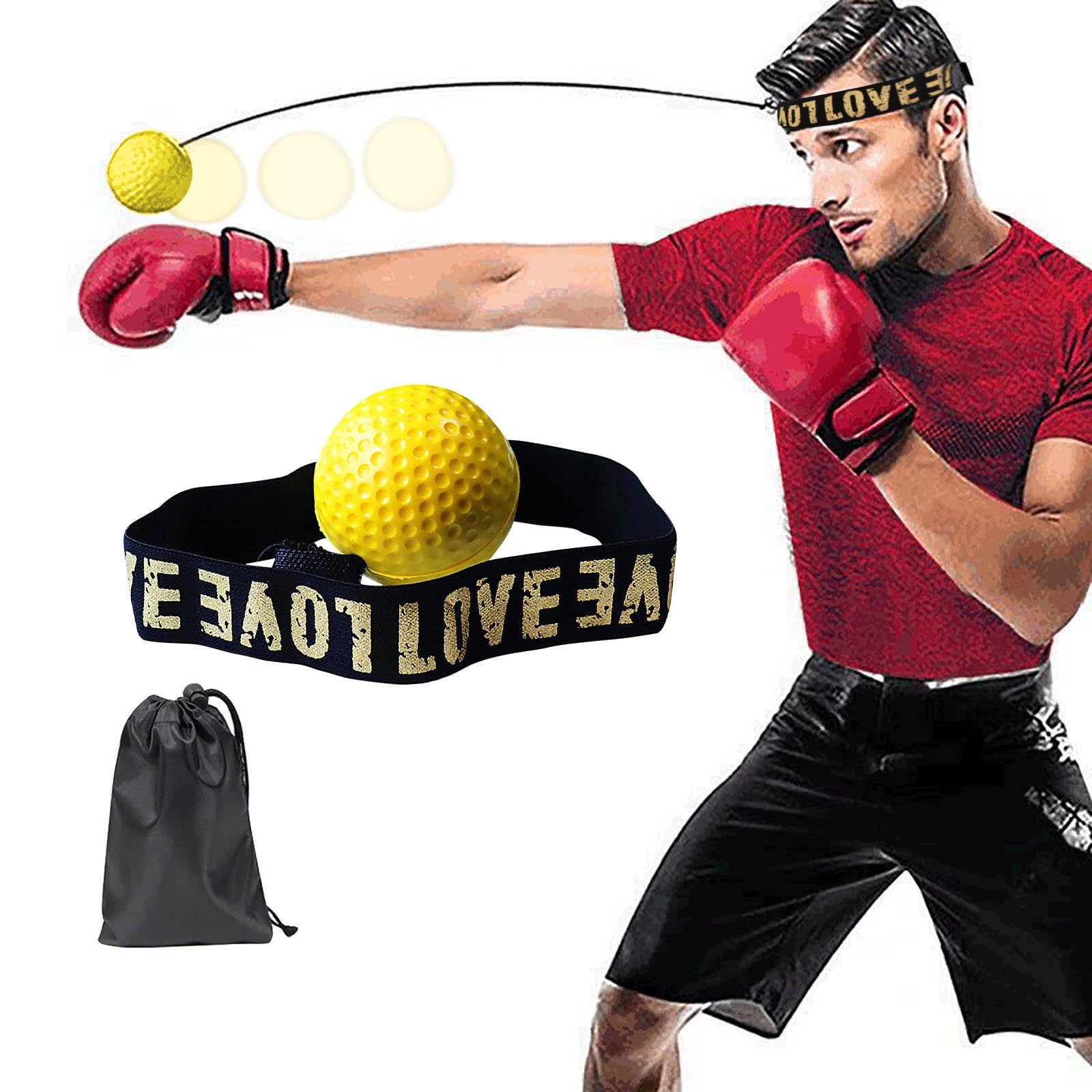 Kehuo Fight Ball with Band for Reflex Speed Training Boxing Punch ...