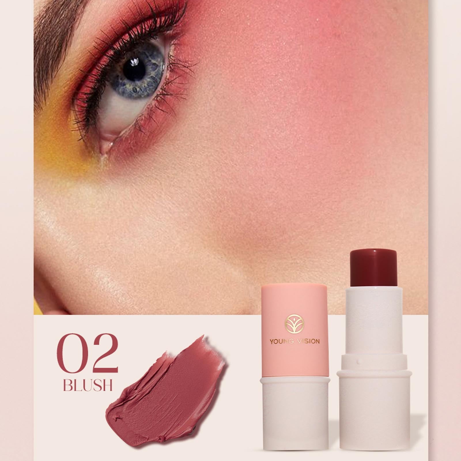 Kehuo Lazy High-gloss Repairing Rouge Matte Blush Stick Multi ...