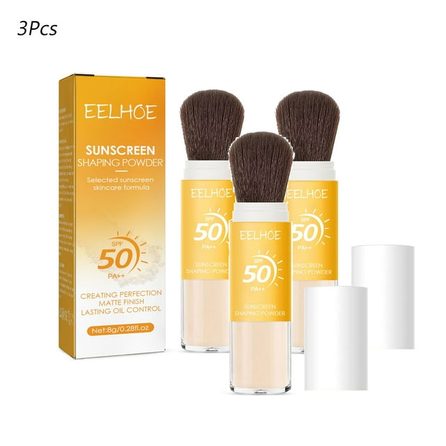 Kehuo SPF 50 Mineral Sunscreen Setting Powder, Oil Control Matte Finish ...