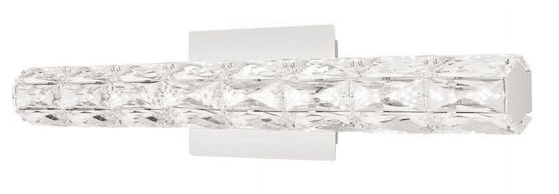 Keighley 24" Chrome Integrated LED Bathroom Vanity Light Bar with ...