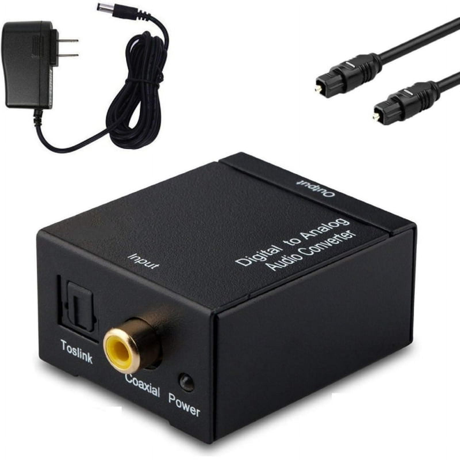 Keimprove Digital To Analog Adapter,Coaxial Optical Cable,Toslink ...