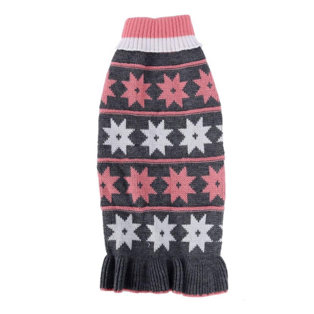 Keimprove Dogs Sweater Dress with Bowtie Checkered Dog Sweaters for ...