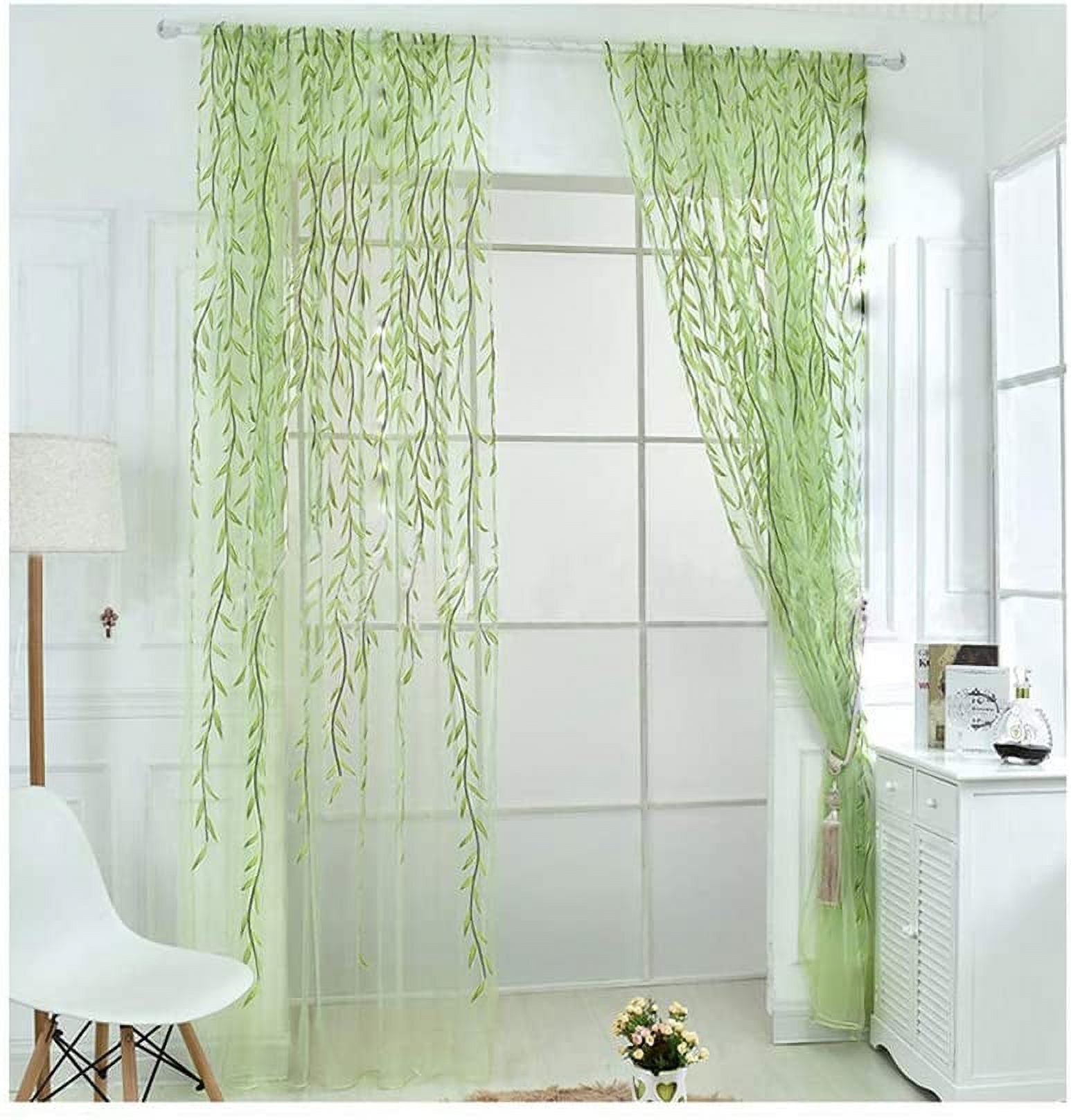 Keimprove Wicker offset printed Curtain,illow Window Curtain ...