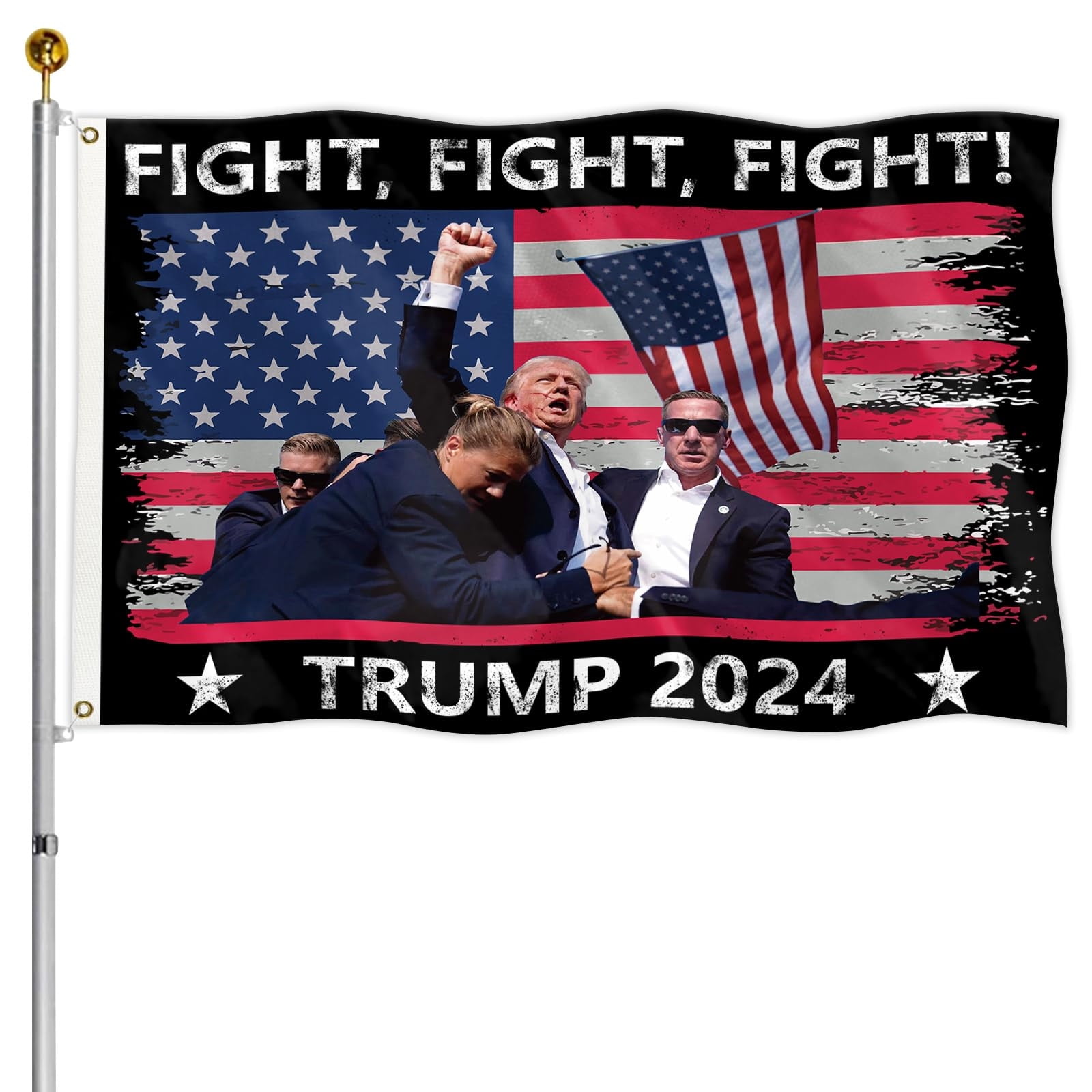 Keioly Trump 2024 Flag 3x5 Trump 2024 Save America Again Flag Banner ...