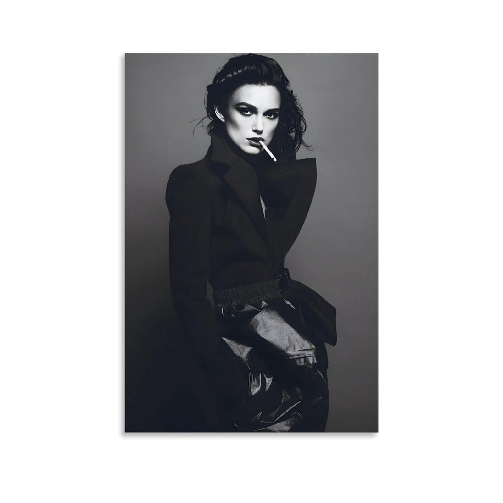 Keira Knightley Actress Black And White Art Photo Cool Poster Poster ...