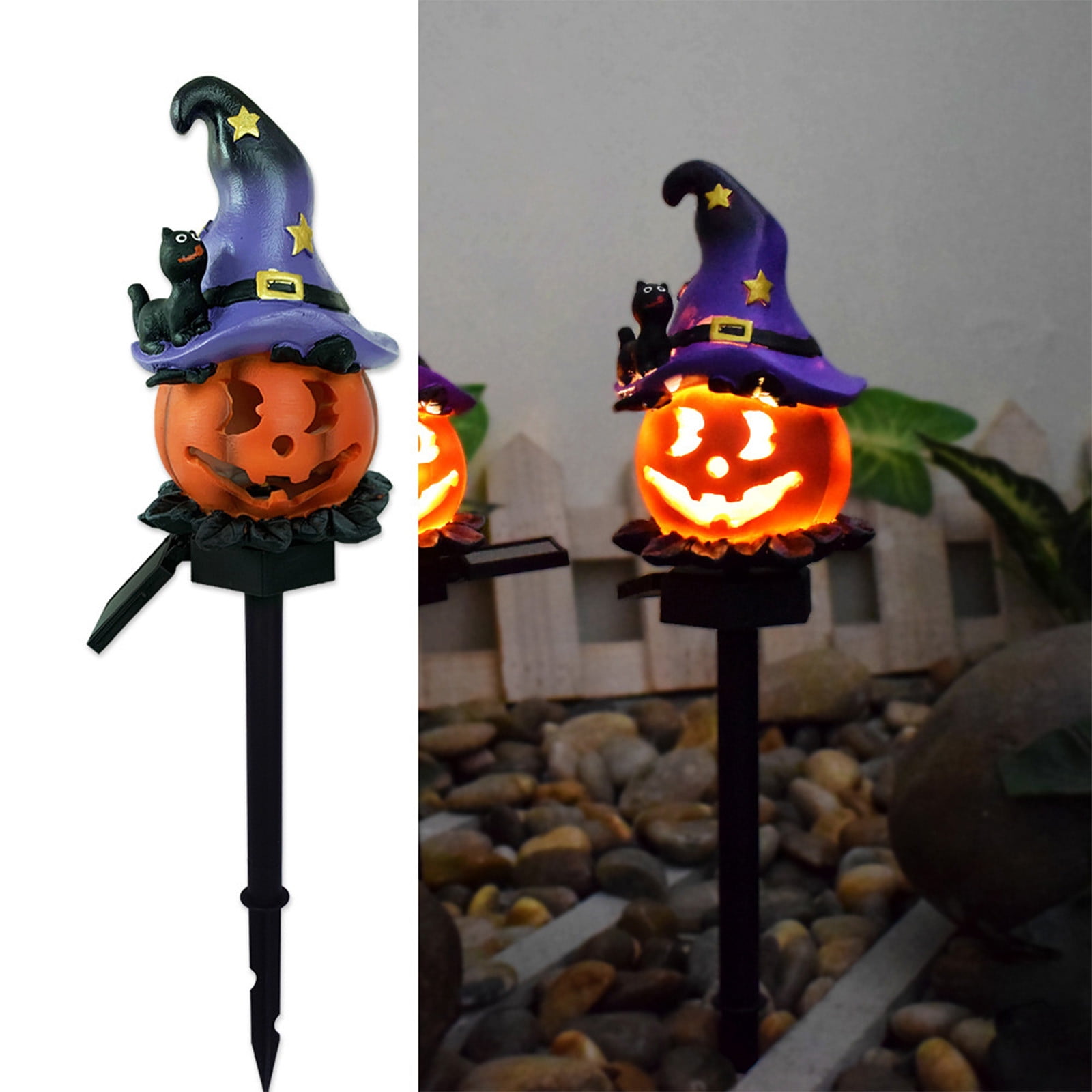 KeirineCC 1 Pack Ghost Pathway Lights,Plug in Halloween Decorations ...