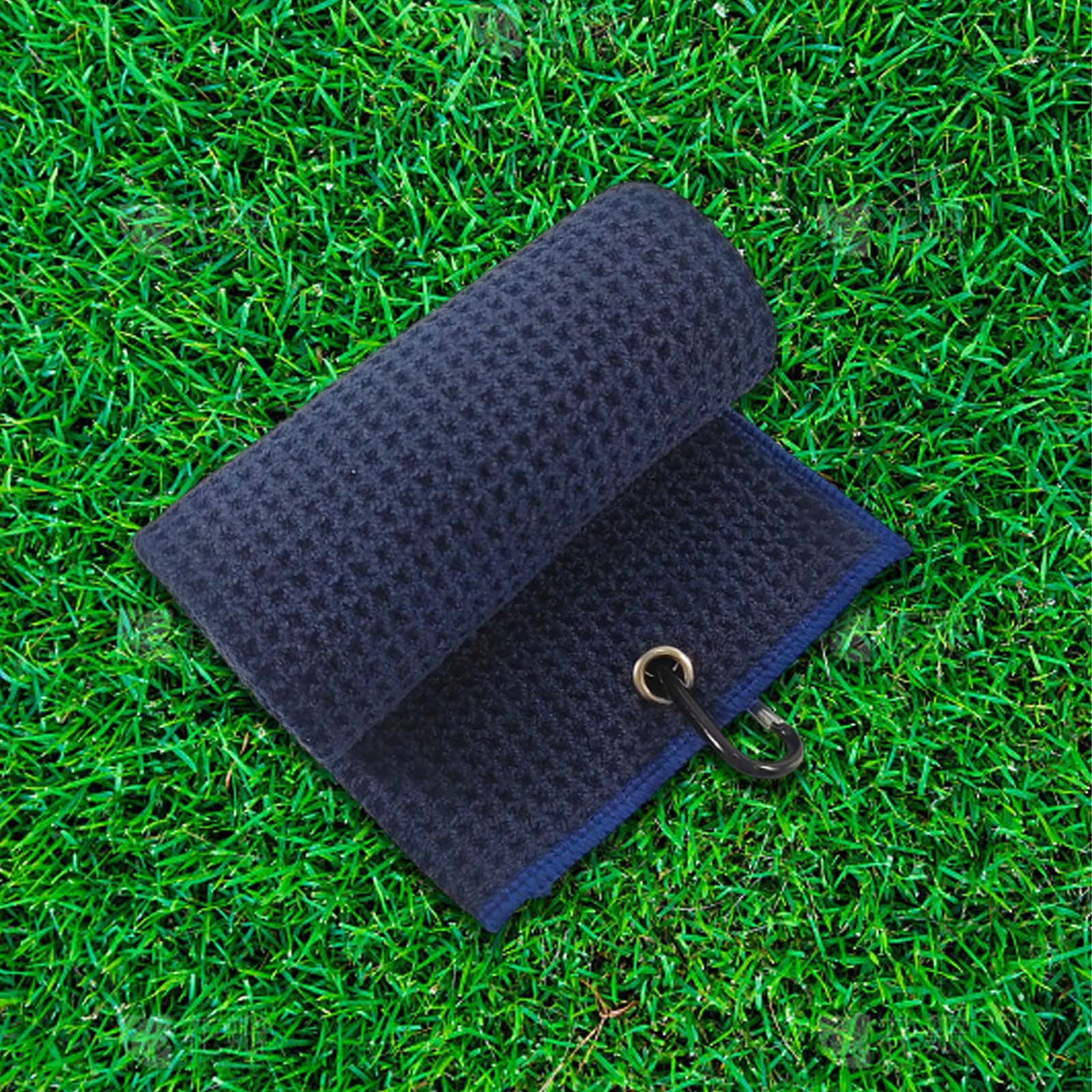 KeirineCC 16"x16" Tri-Fold Golf Towels,Microfiber Waffle Pattern Towels ...