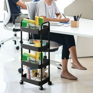 Rubbermaid Commercial Utility Cart with Rolling Wheels, Heavy-Duty, Two ...