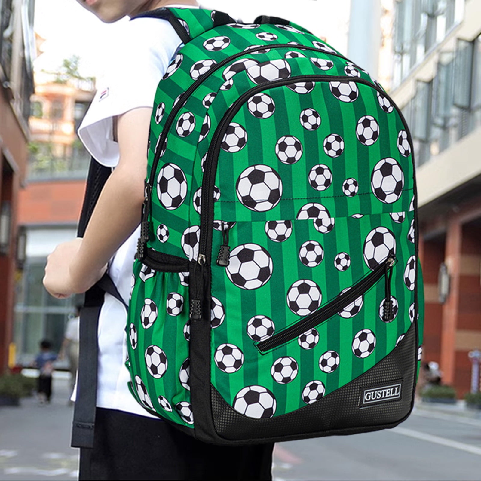 KeirineCC Basketball Backpack for Boys Girls, Green Backpacks for ...