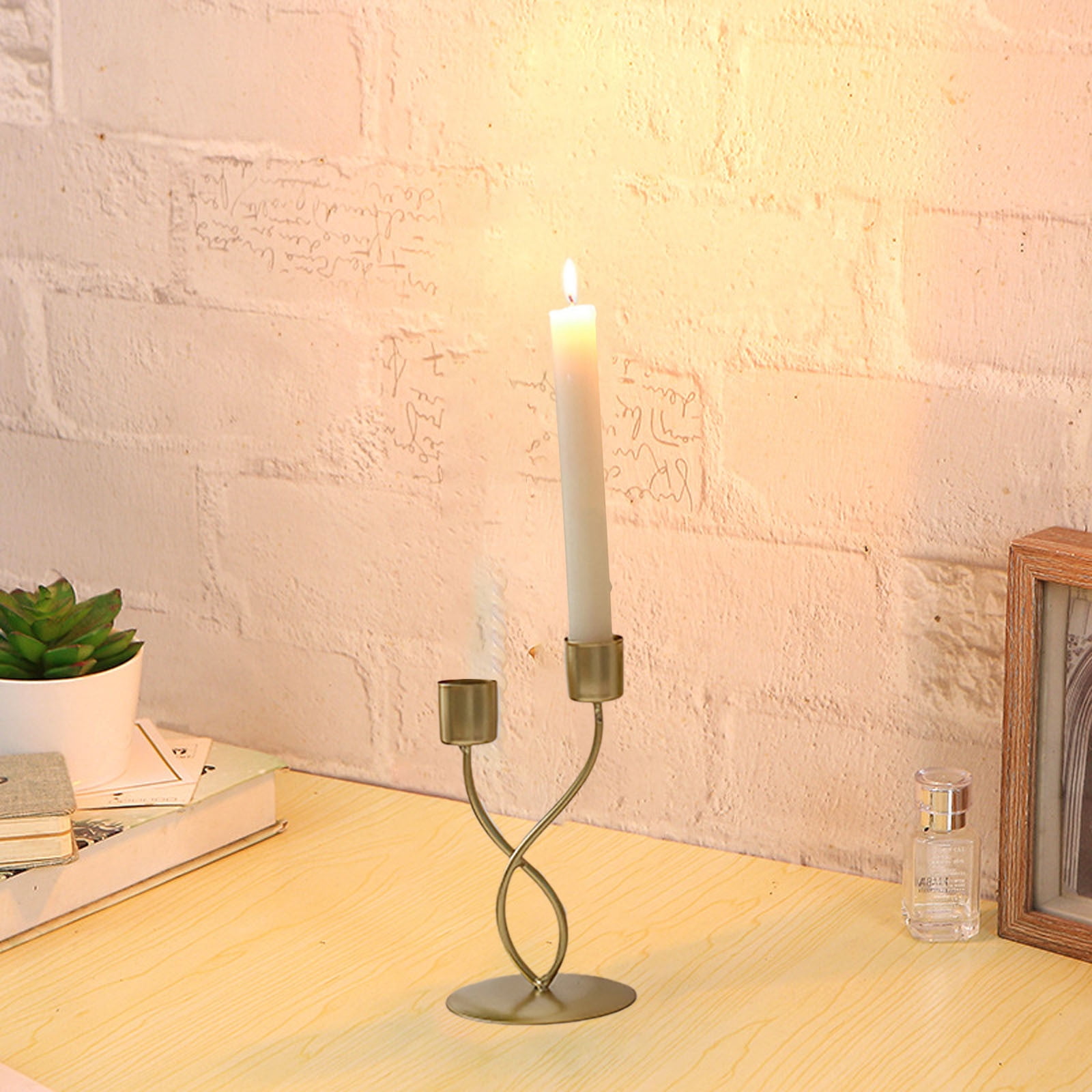 KeirineCC Cast Iron Candle Holder Candelabra Supplies, Vintage Style ...