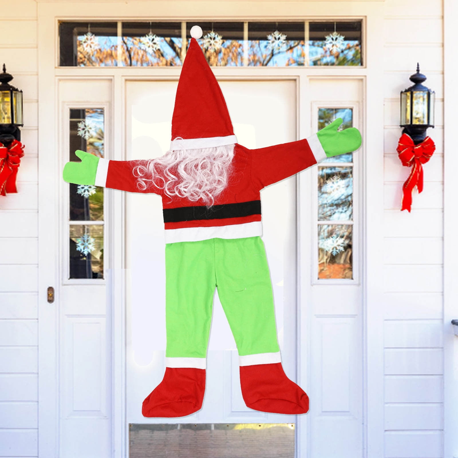 KeirineCC Christmas Hanging Santa Claus Outdoor Decor, Hanging Santa ...