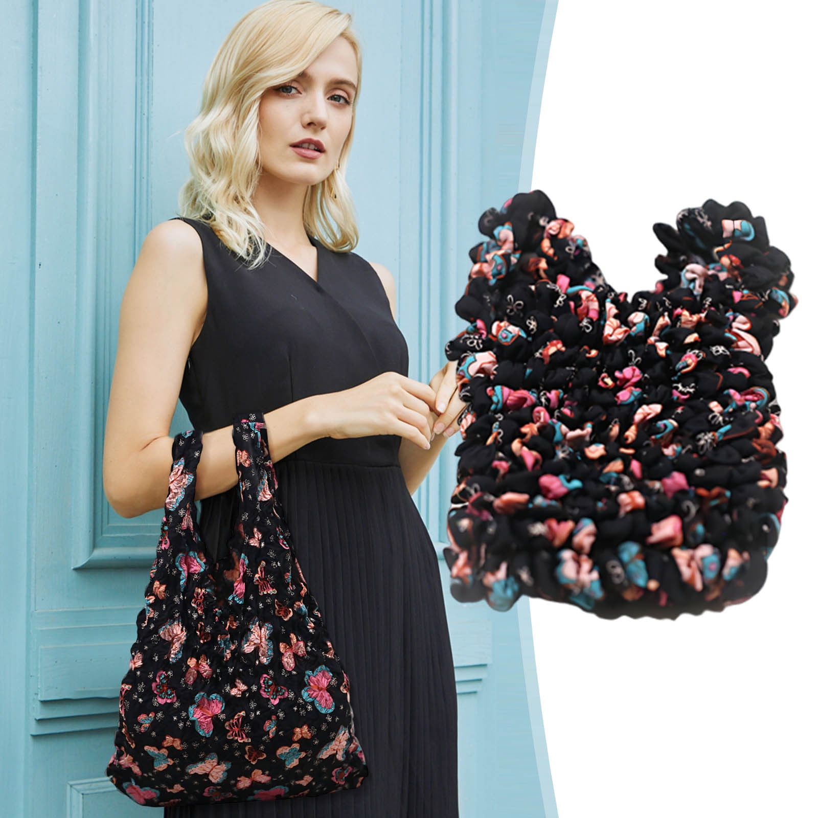 KeirineCC Expandable Shopping Bag, Reusable Grocery Bags, Stretchy ...