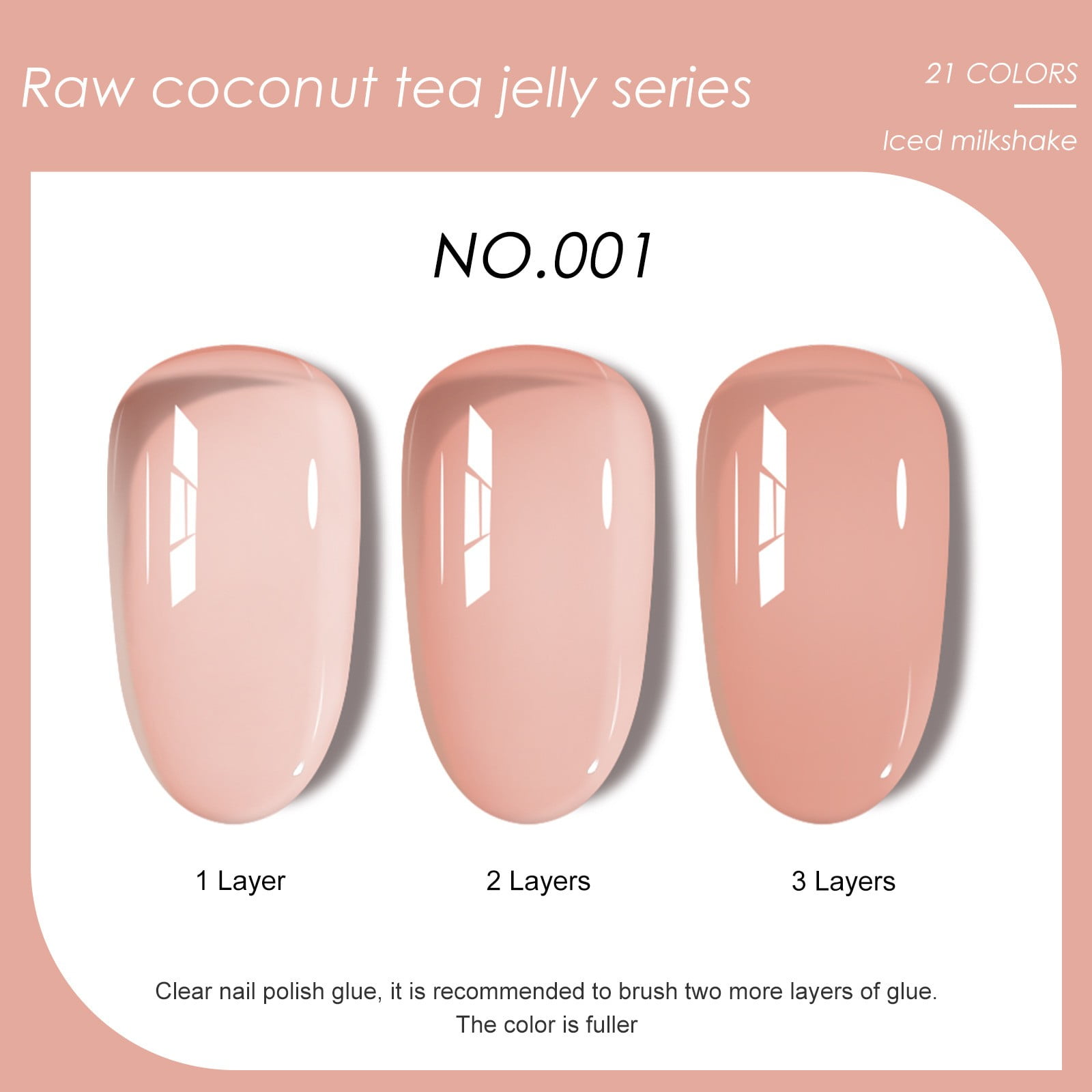 KeirineCC Jelly Gel Nail Polish Translucent Colors, Jelly Gel Nail ...