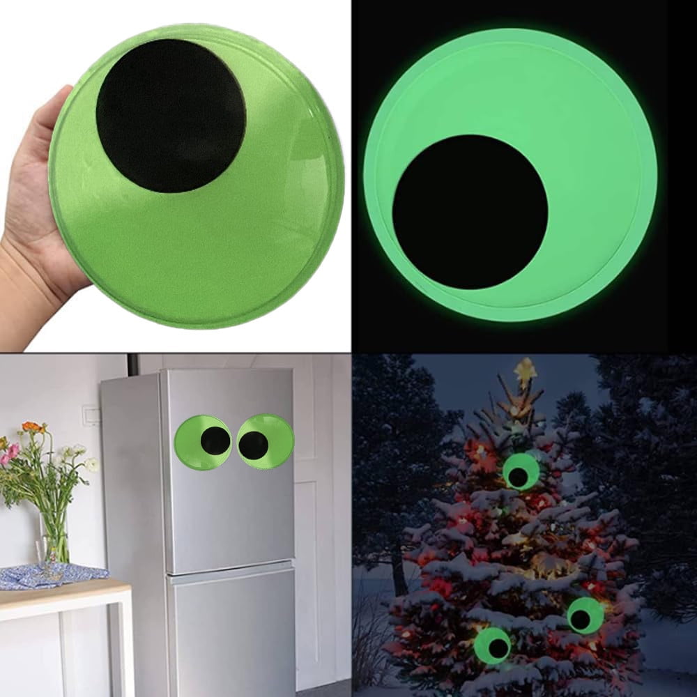 KeirineCC Large Eyes Self Adhesive Glow in The Dark Eyes, Big Eyes for ...