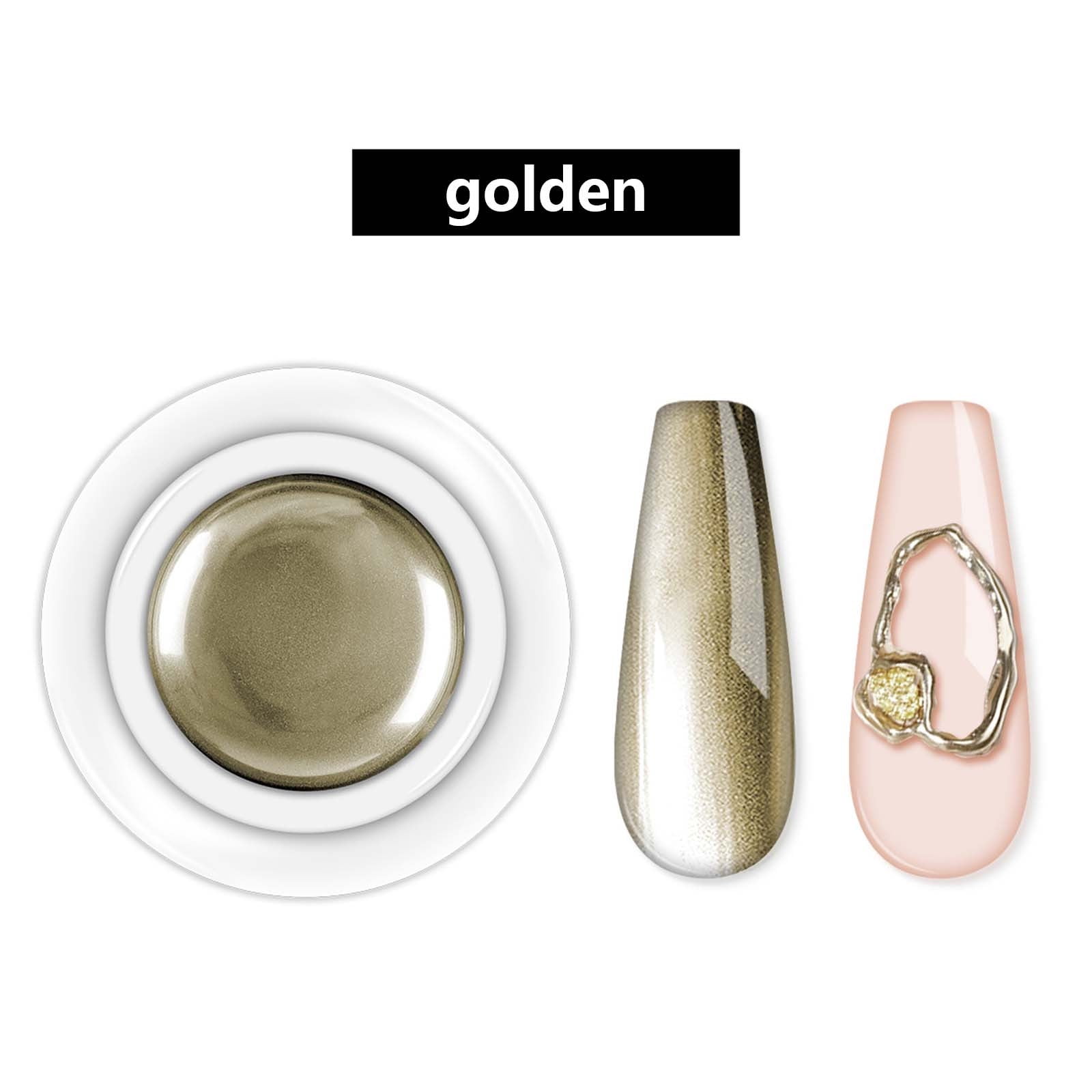 KeirineCC Metallic Gel Nail Polish, Metallic Painting Gel, Silver ...