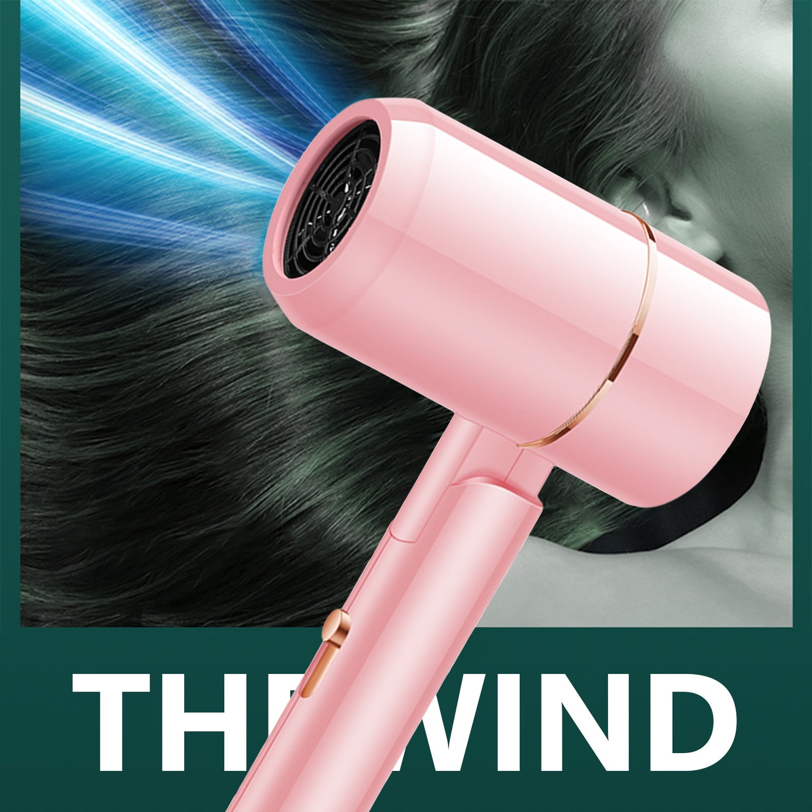 KeirineCC Mini Hair Dryer, High Speed Hair Dryer, Blow Dryer with ...