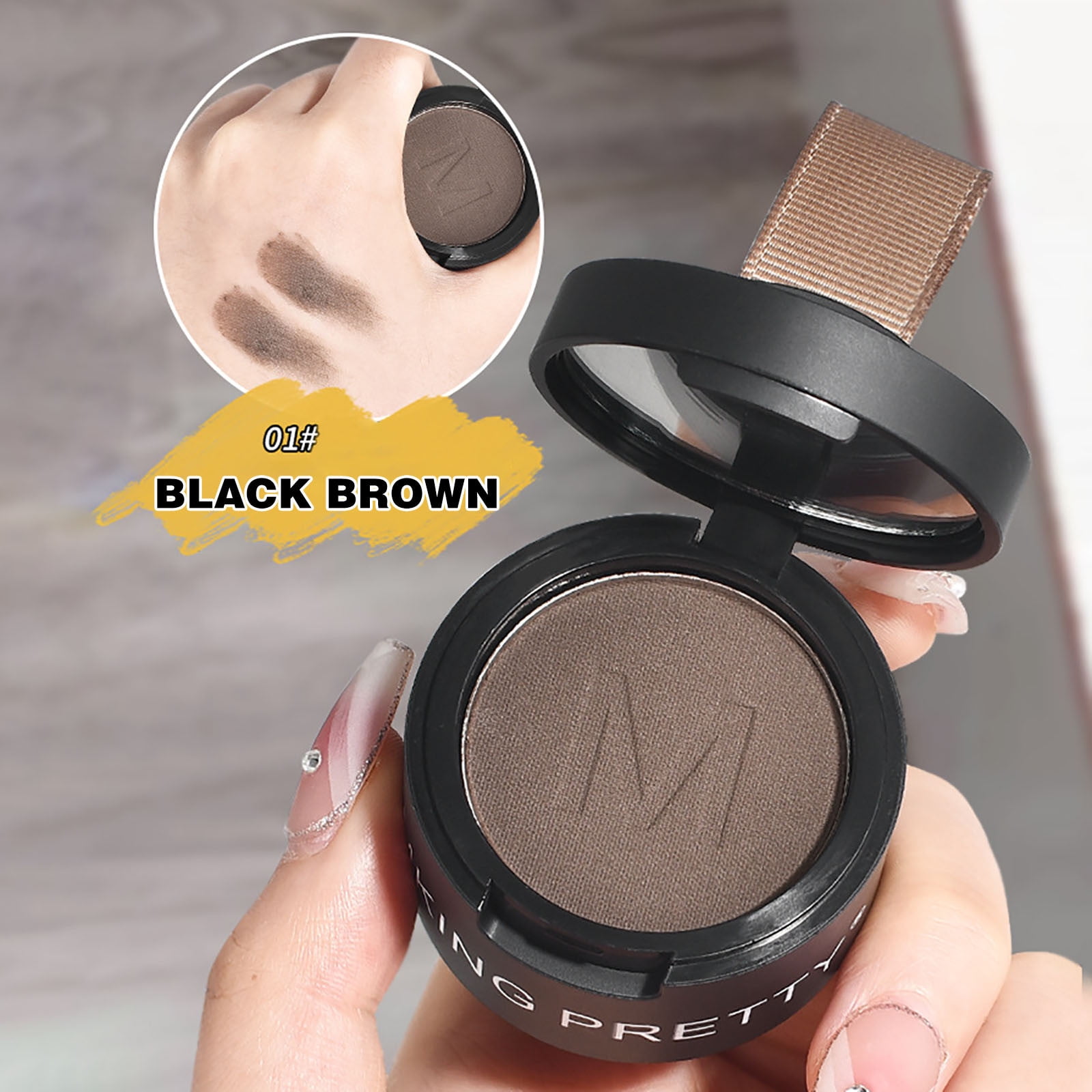 KeirineCC Root Touch Up Hairline Powder for Women & Men, Gray Hair ...