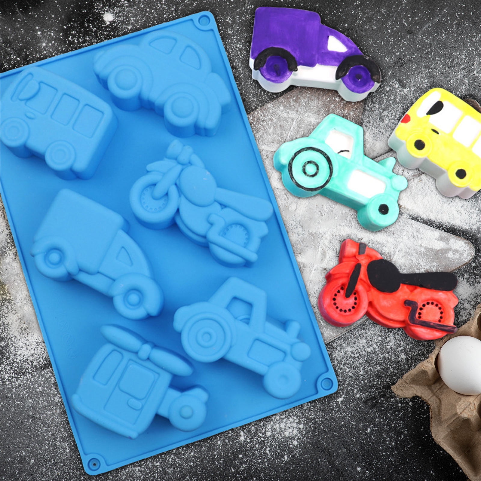 KeirineCC Silicone Car Chocolate Molds - Sports Auto Race Silicon Mold ...