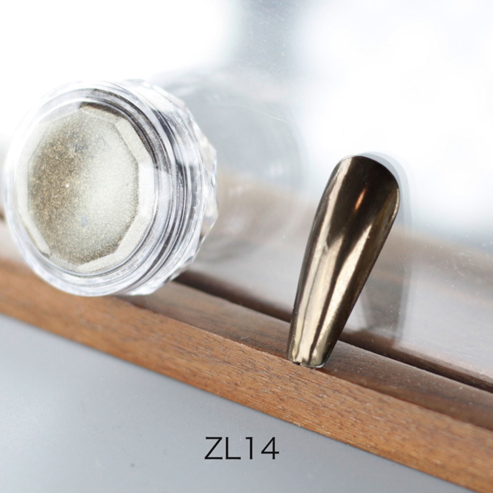 KeirineCC Silver Chrome Nail Powder - Metallic Mirror Effect Chrome ...