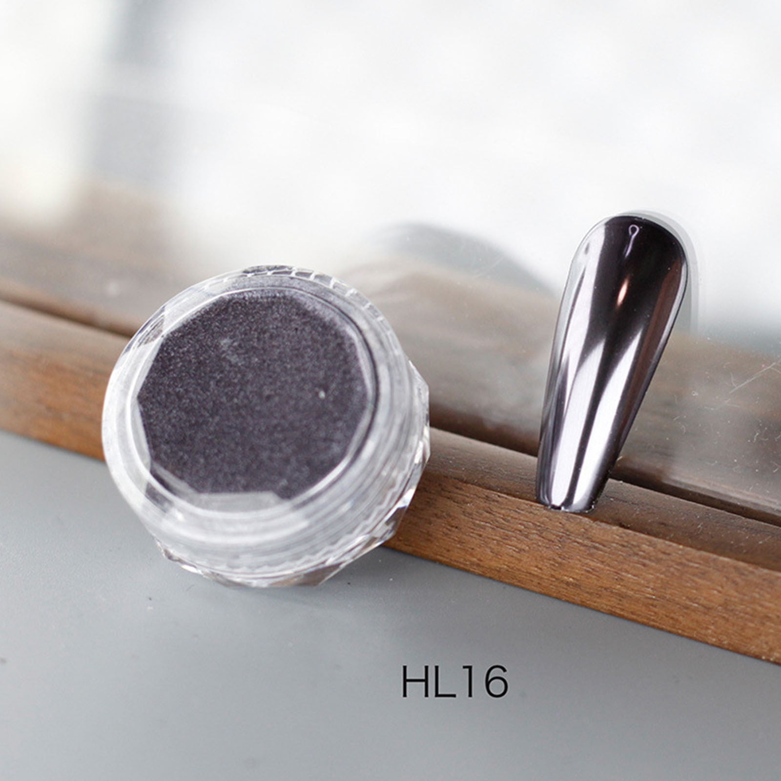 KeirineCC Silver Chrome Nail Powder - Metallic Mirror Effect Chrome ...