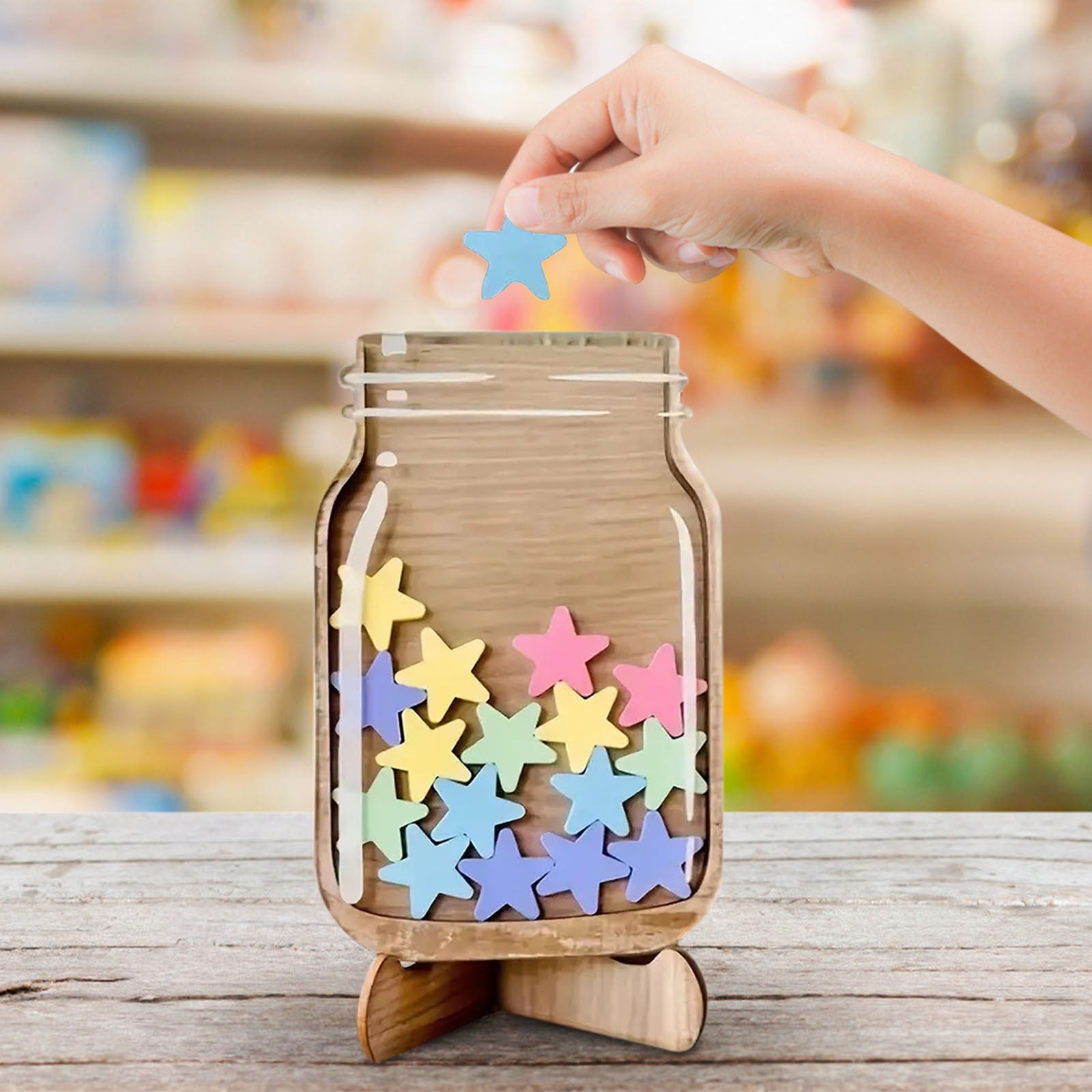 KeirineCC Star Jar Reward System Reward Jar Kids,Incentive Reward Star ...