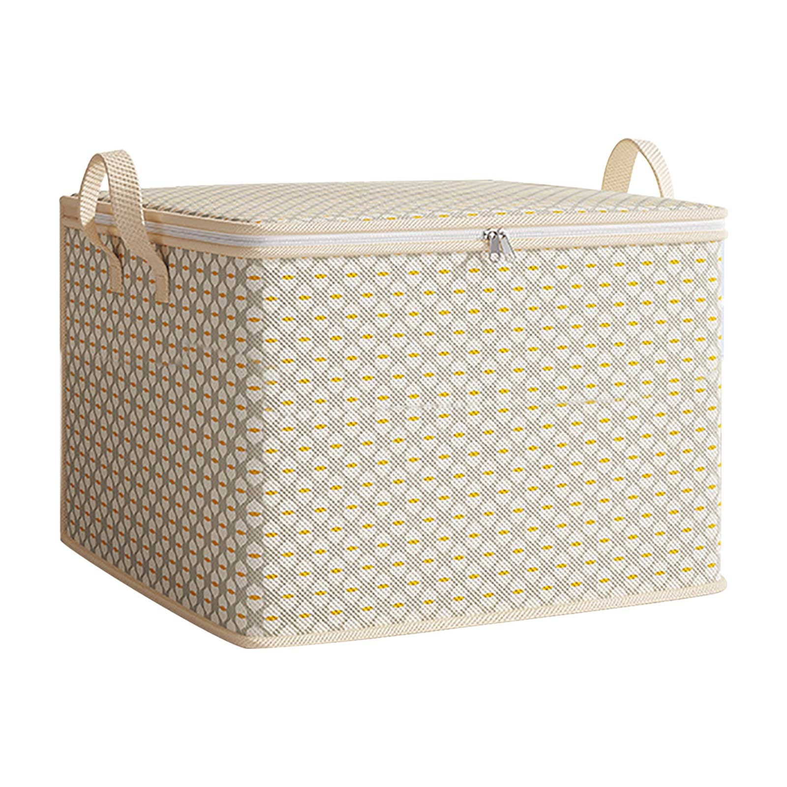 KeirineCC Storage Bins with Lids,Storage Bags,Non Woven Gray Corrugated ...