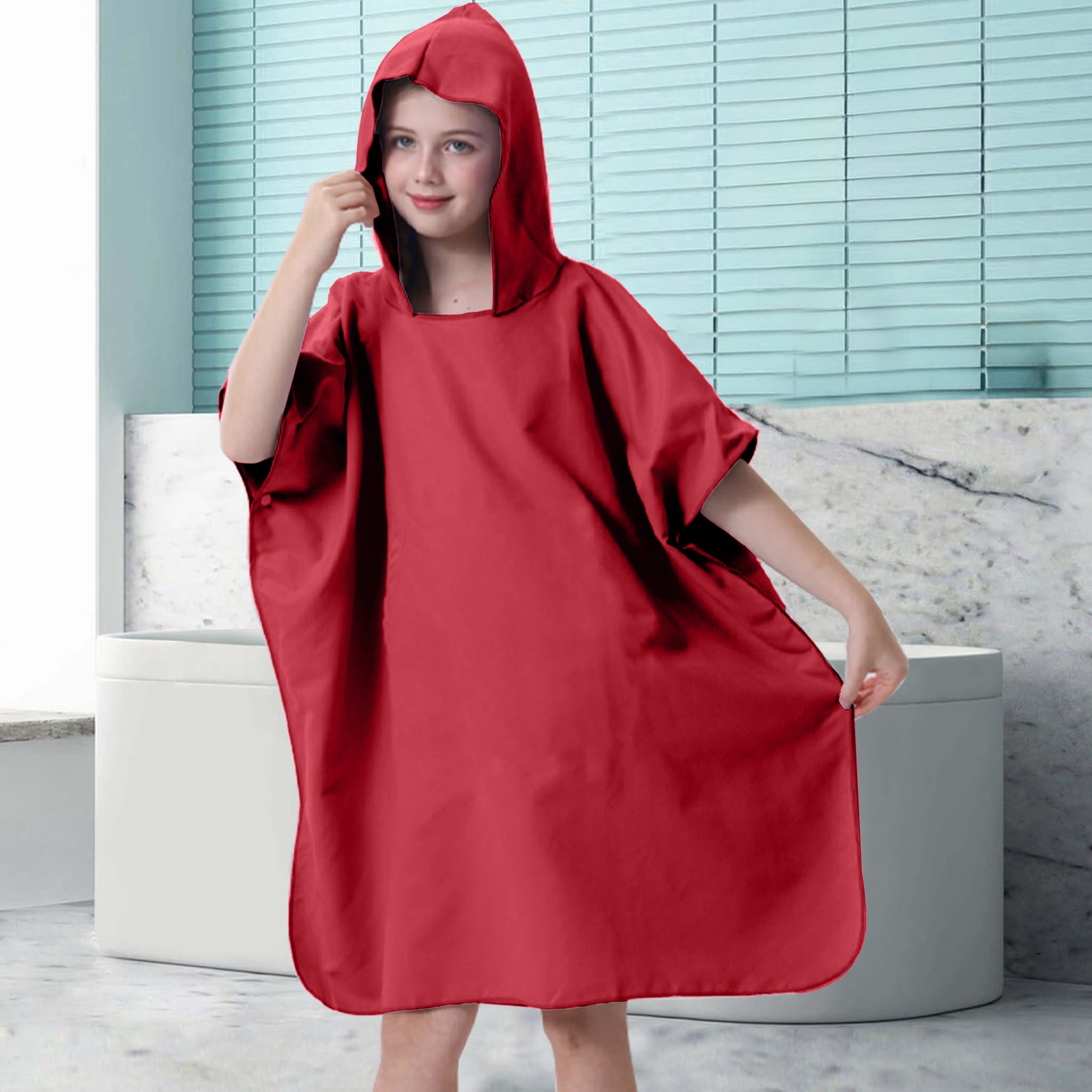 KeirineCC Surf Poncho Changing Towel Swim Robe Small Size,Robe Surf ...