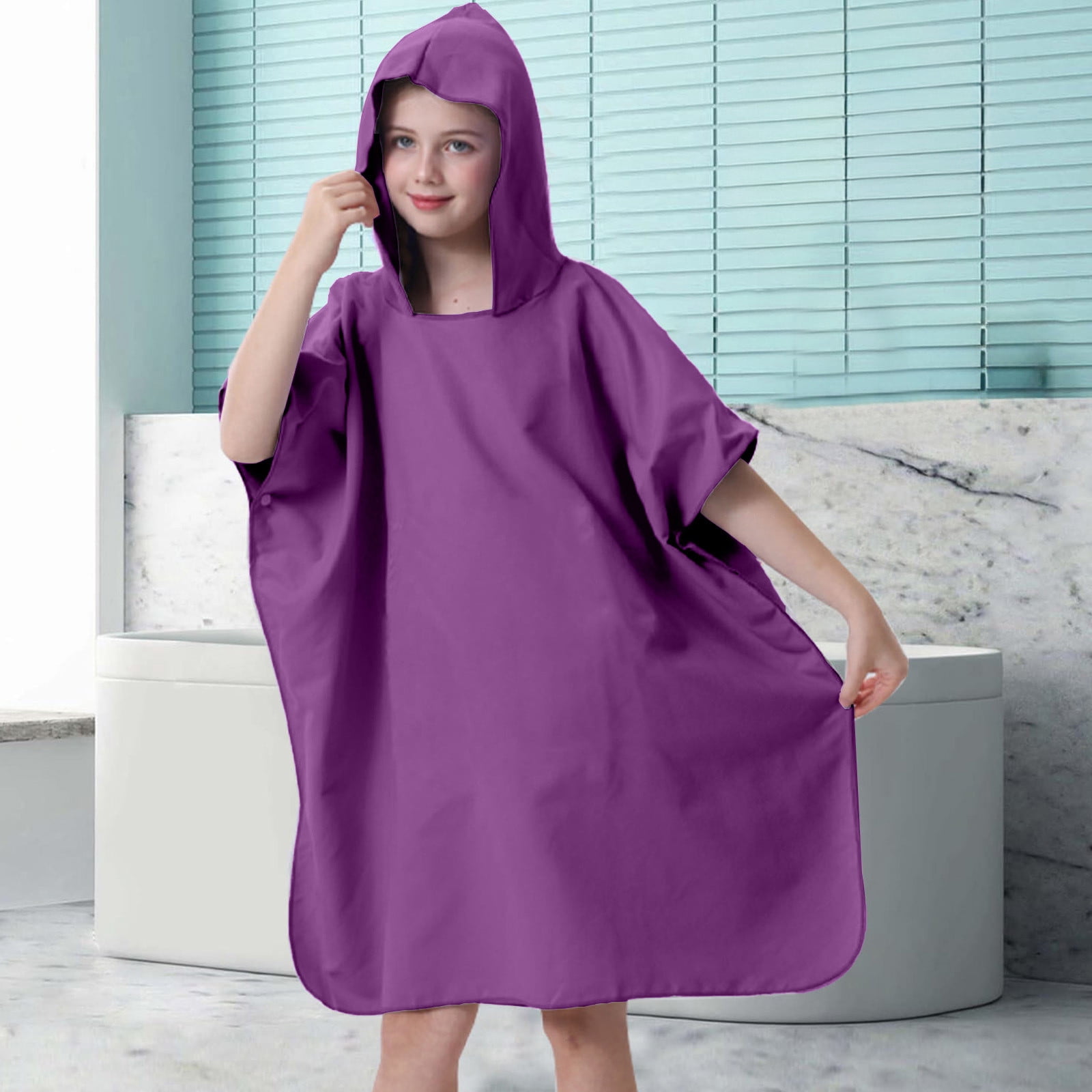 KeirineCC Surf Poncho Changing Towel Swim Robe Small Size,Robe Surf ...