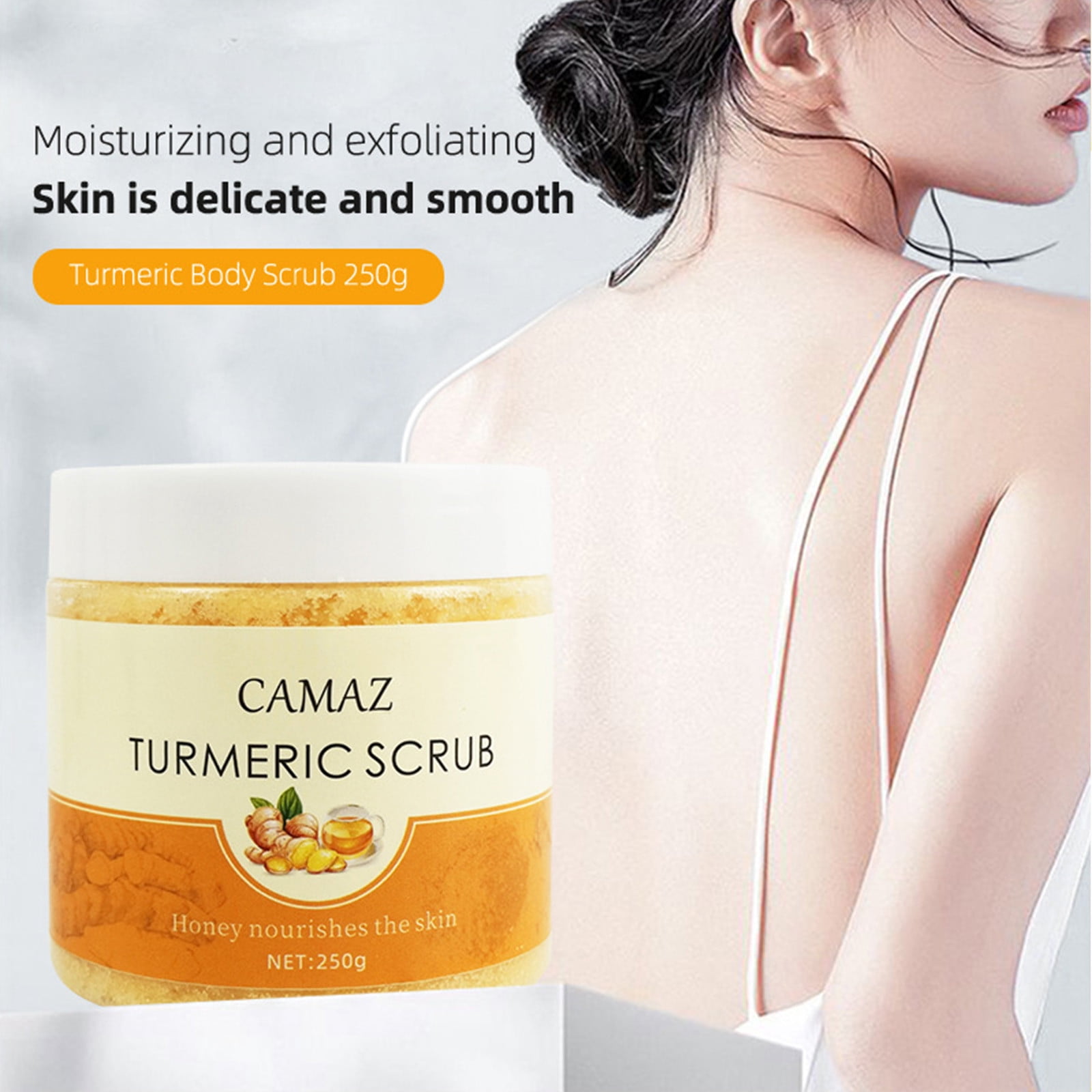 KeirineCC Tur/meric Body Scrub Moisturizing and Exfoliating Body, Face ...