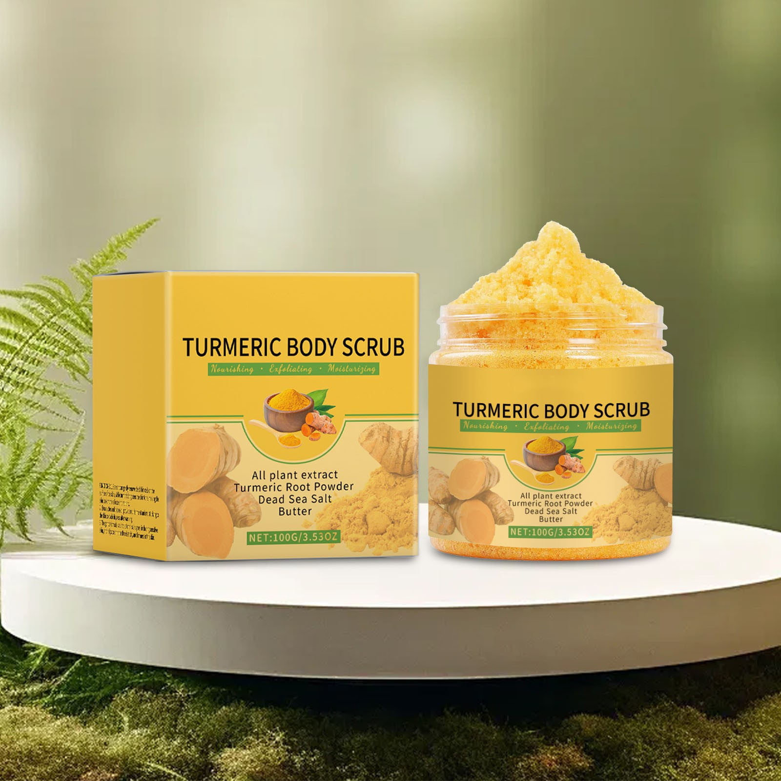 KeirineCC Turmeric Body Scrub - Handmade Natural Scrub For Body, Face ...