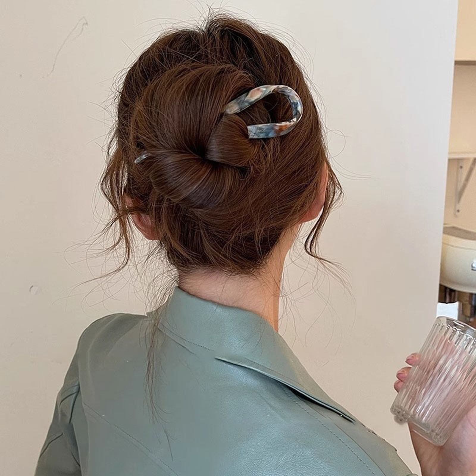 KeirineCC U-Shaped Large French Hair Pins, Metal Hair Pins Hair Fork ...