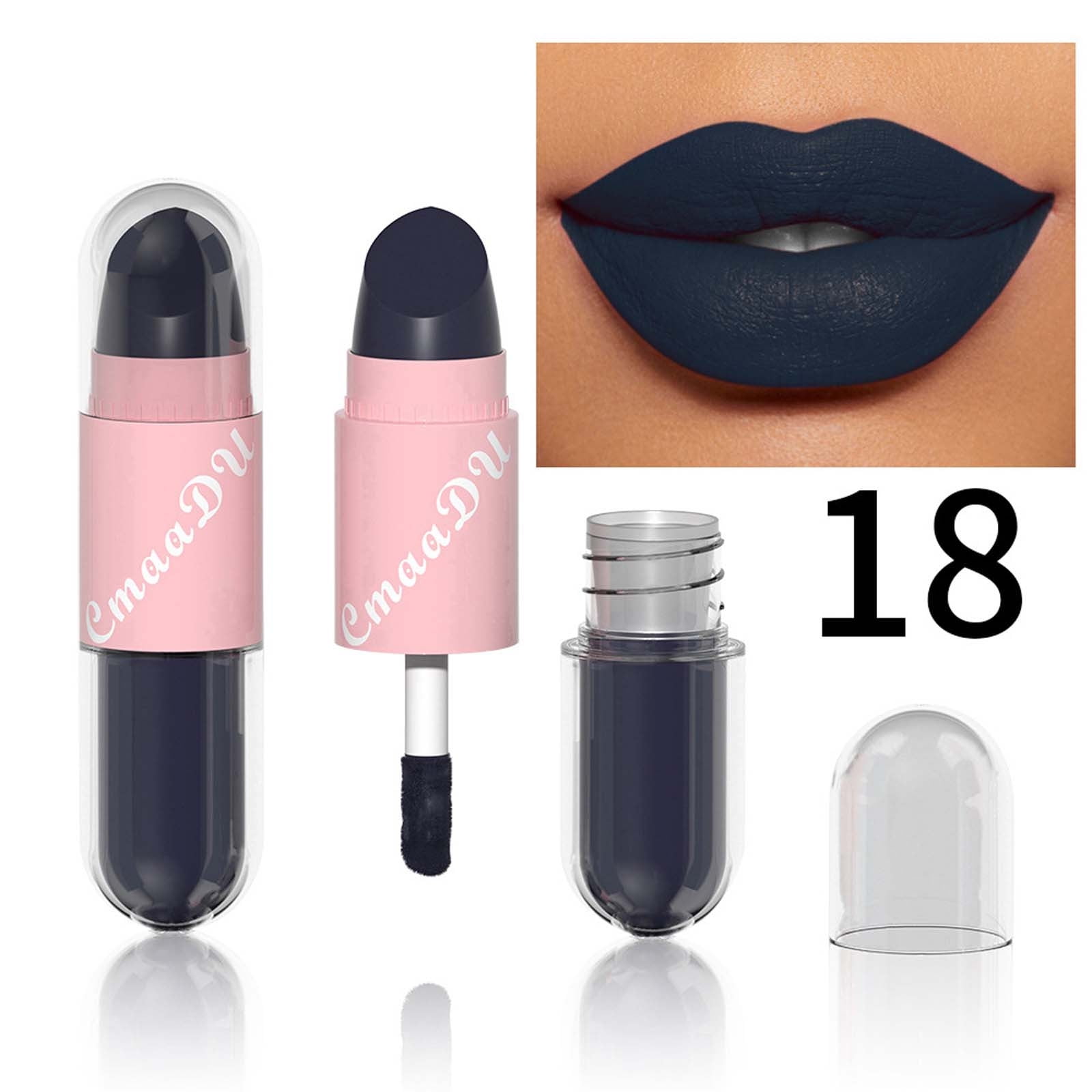 KeirineCC Womens Double-ended Lipstick, 2-IN-1 Long Lasting Matte ...