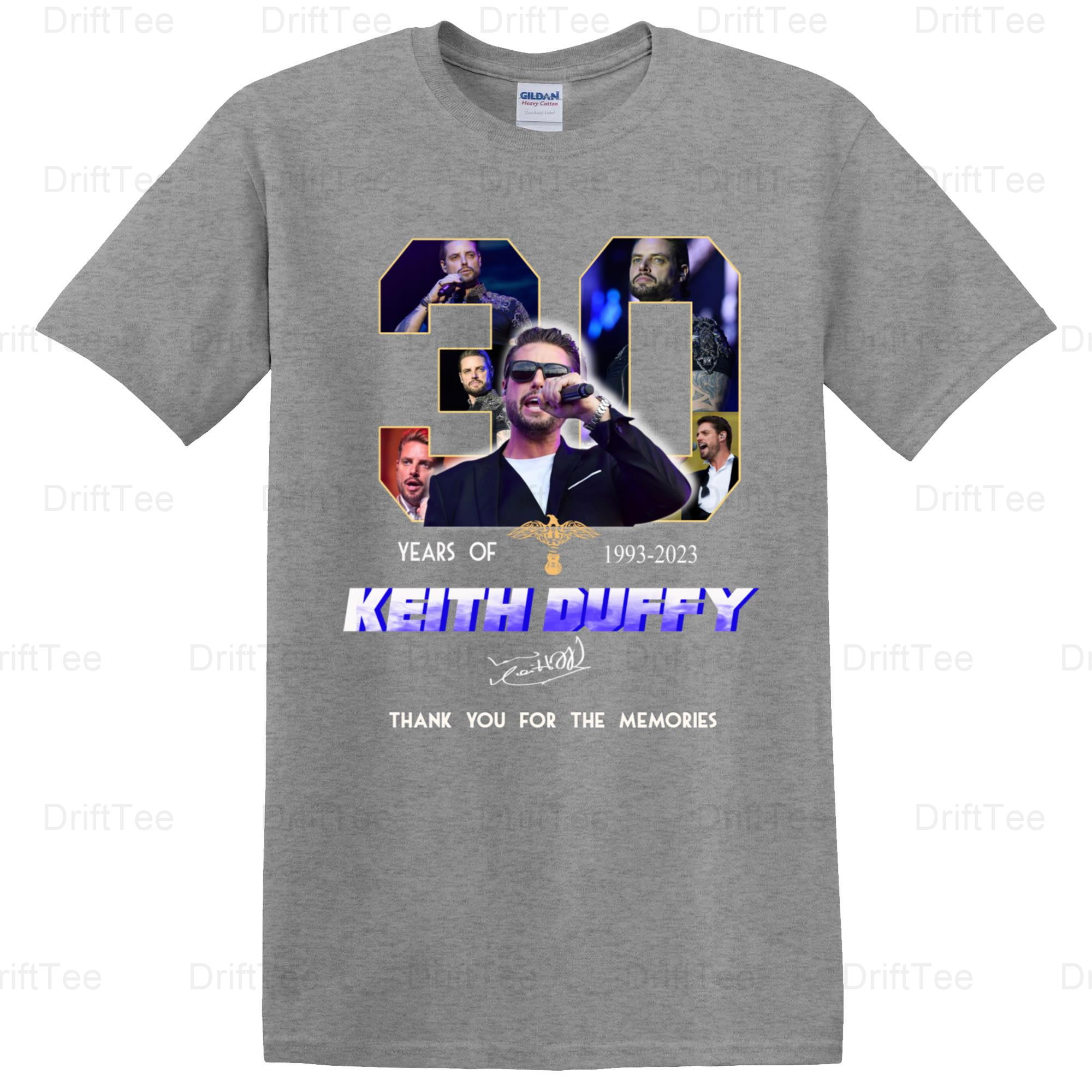 Keith Duffy 30 Years 1993-2023 Boyzone Music Singer Actor Fan Irish T ...