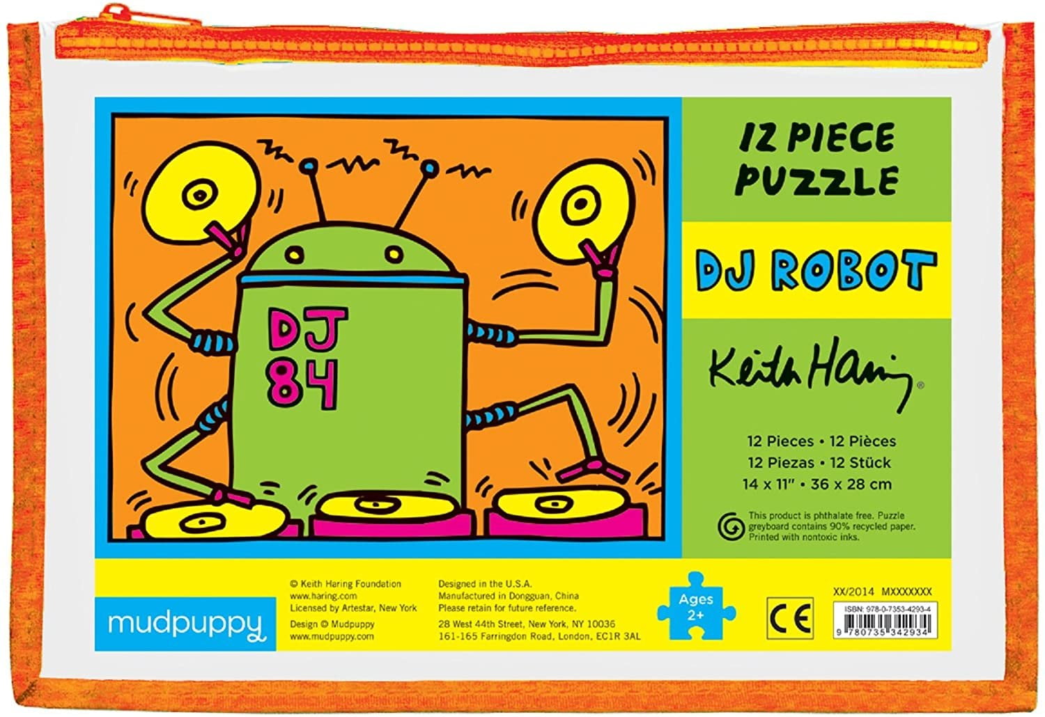 Keith Haring DJ Robot Pouch Puzzle - Walmart.com