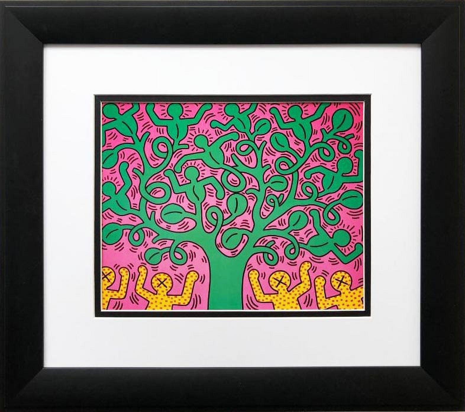 Keith Haring "KH01" CUSTOM FRAMED Lithograph Generic - Walmart.com