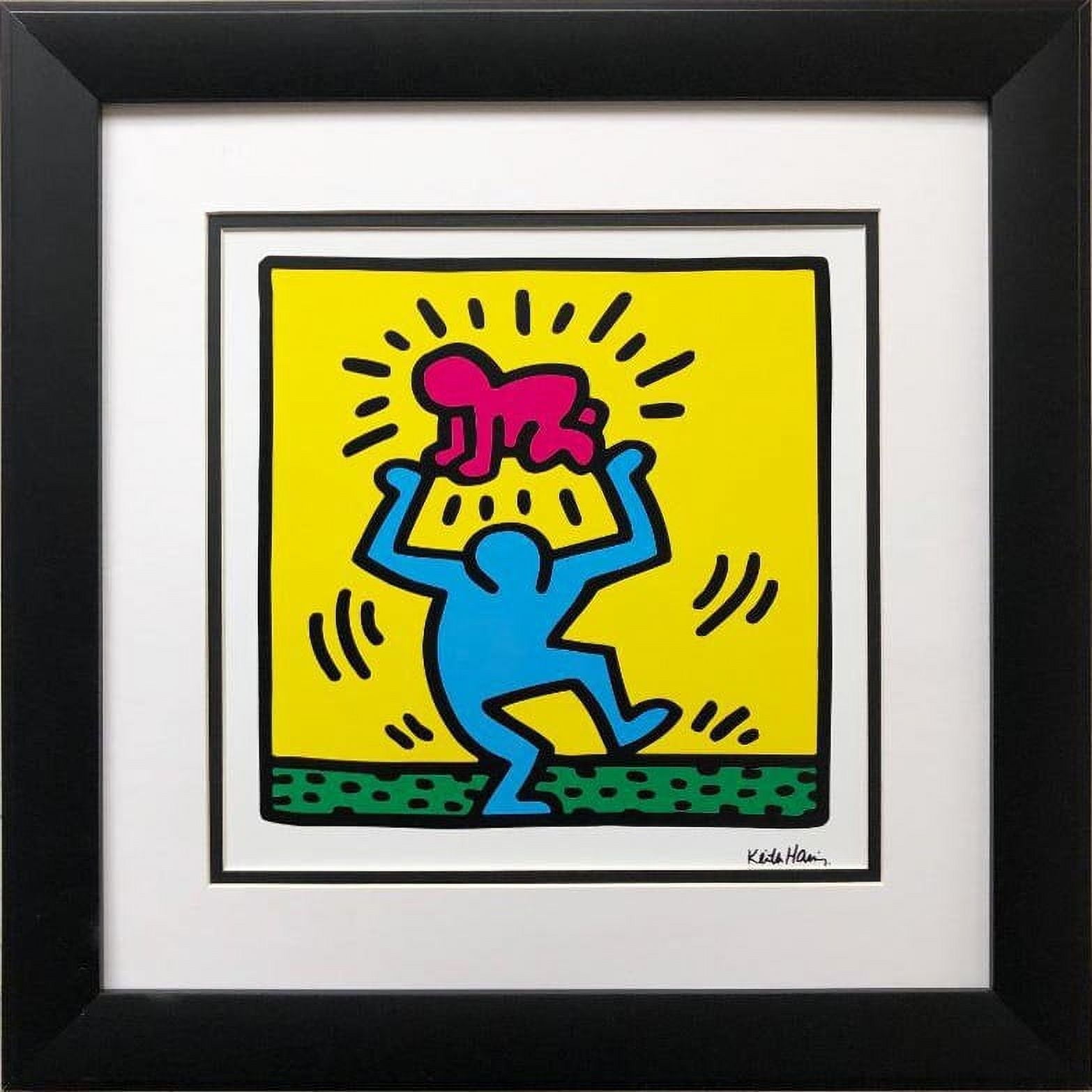 Keith Haring "KH09" CUSTOM FRAMED Plate Signed Pop Art Generic ...