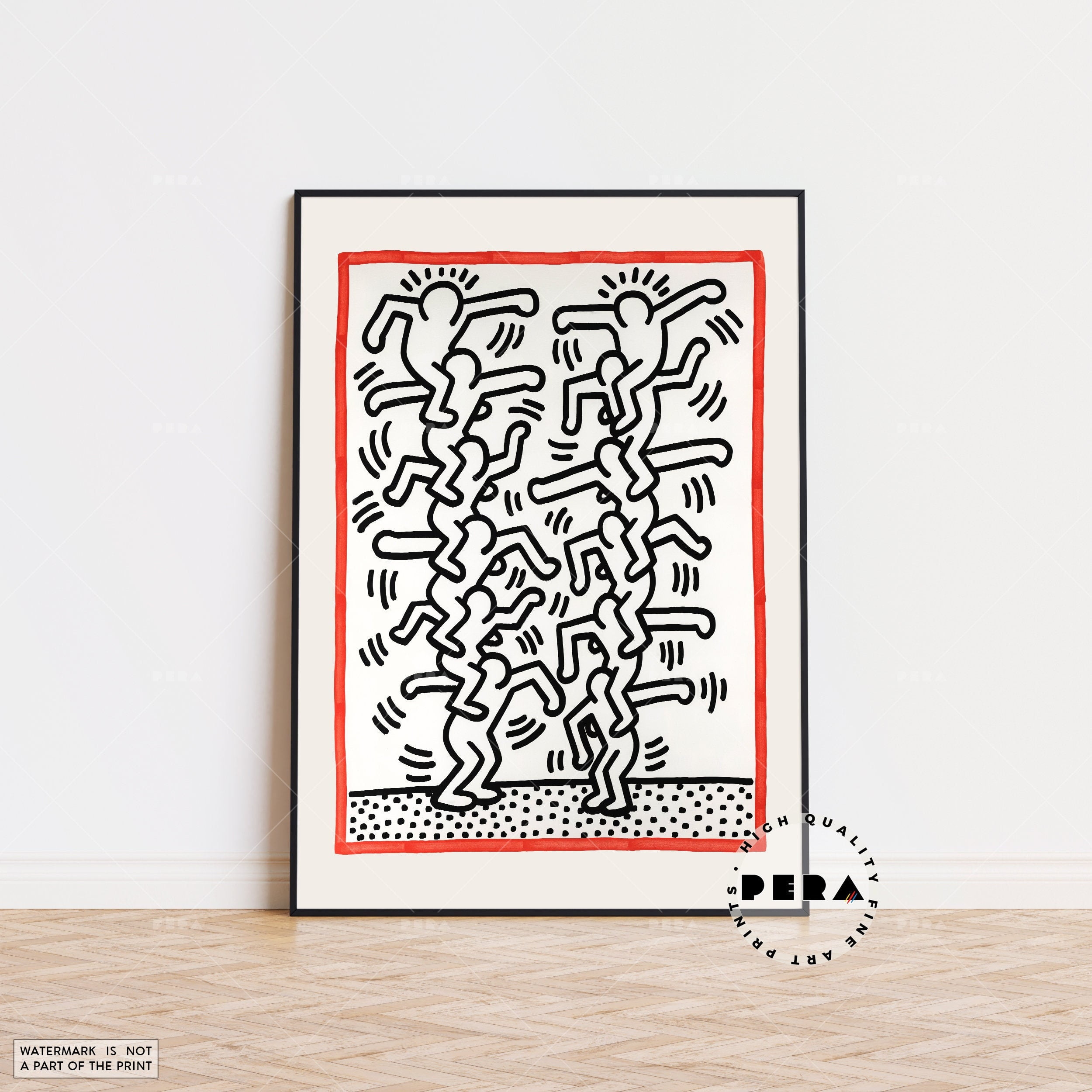Keith Haring, Three Lithographs 1985, Keith Haring Poster, Pop Art ...