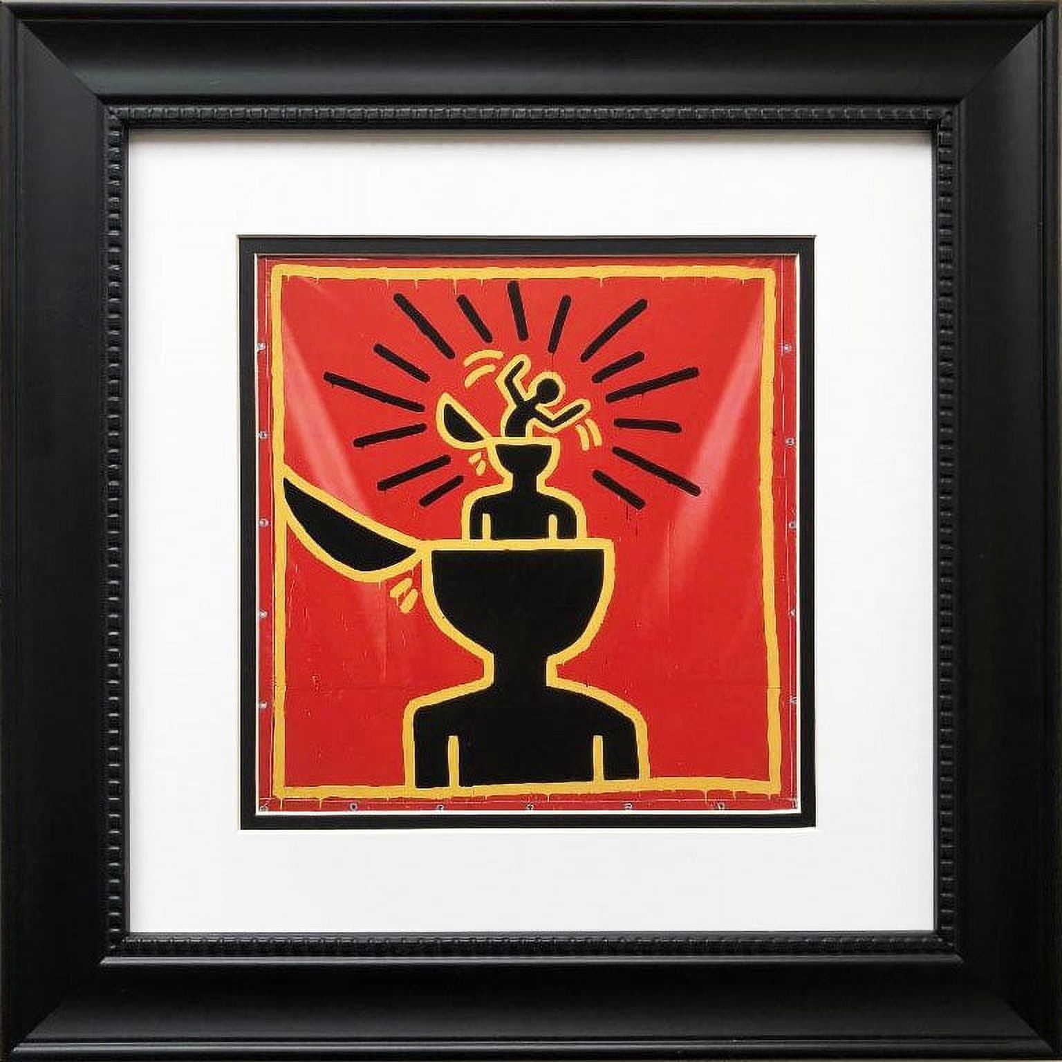 Keith Haring "Untitled #9" CUSTOM FRAMED Prin Generic - Walmart.com